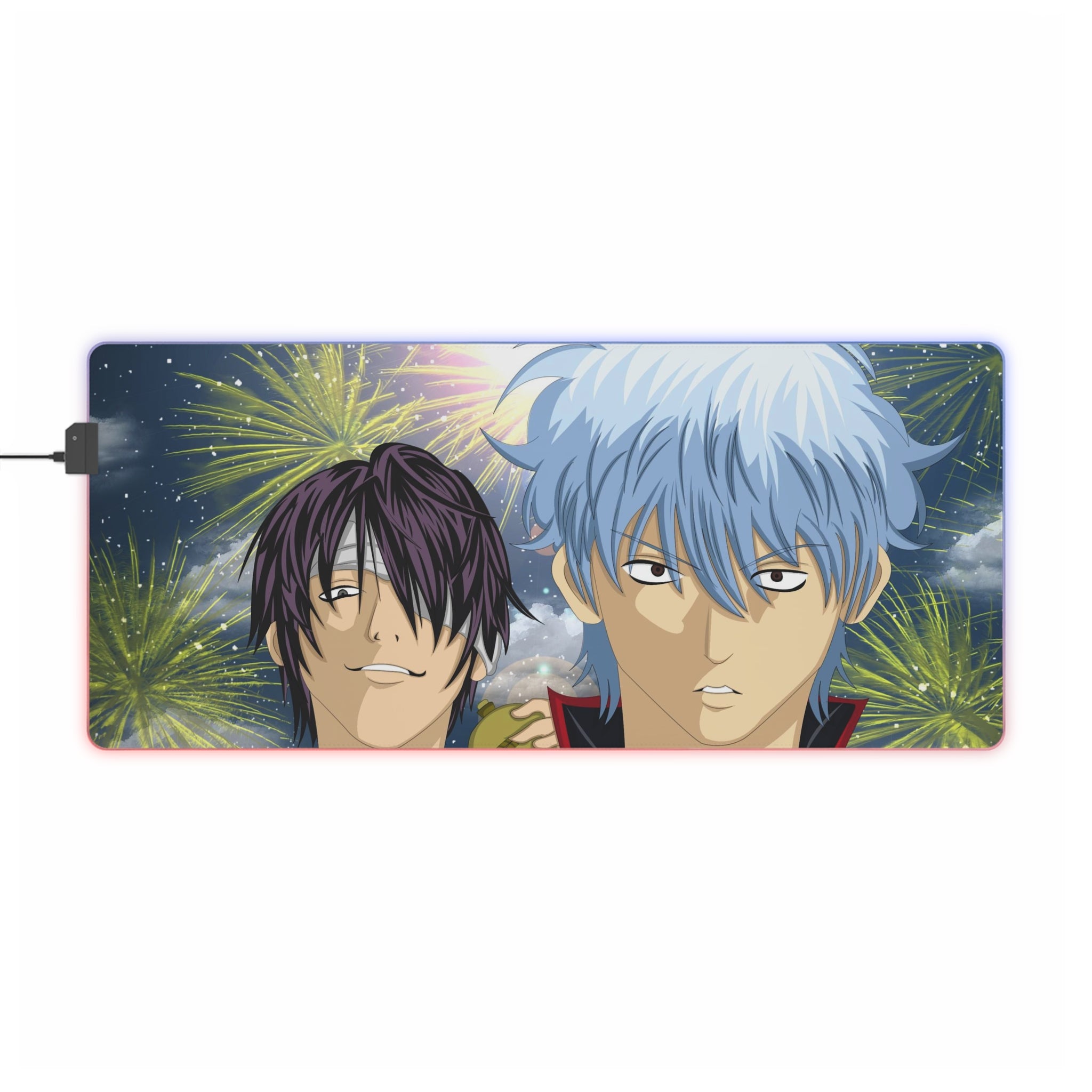 Gintama Gintoki Sakata, Shinsuke Takasugi RGB LED Mouse Pad (Desk Mat)