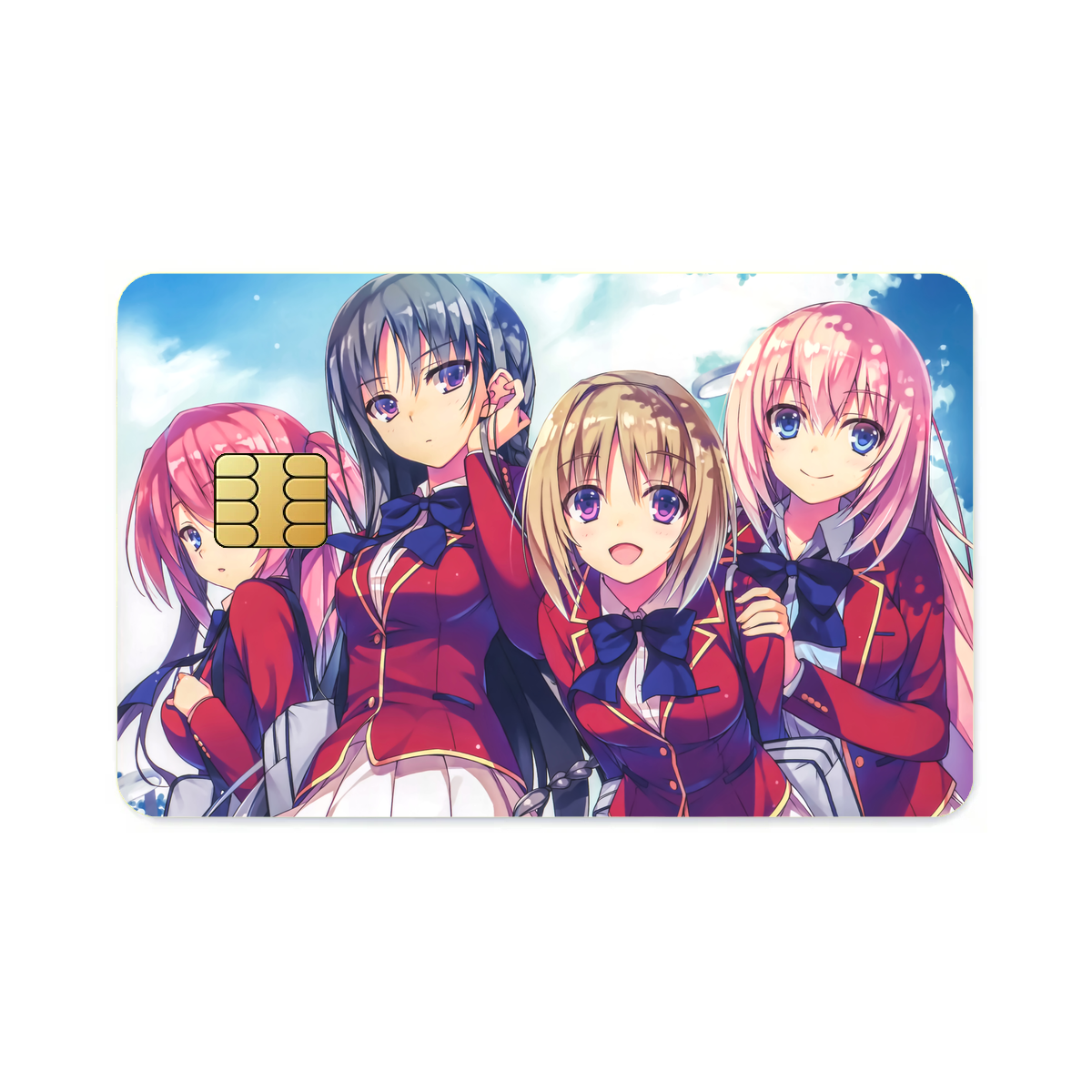 Anime Classroom of the Elite Credit Card Skins (4-in-1 Pack)