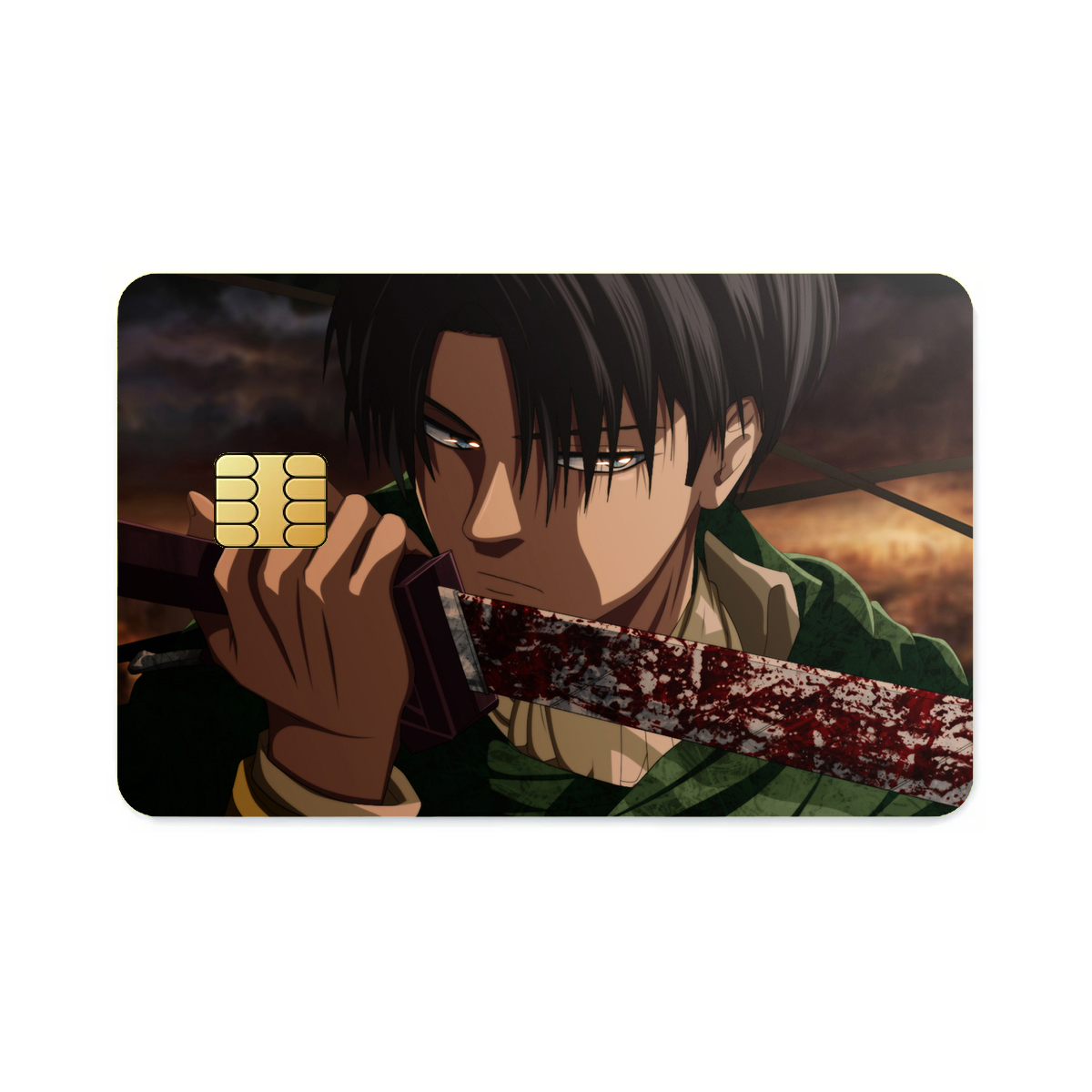 Levi Ackerman Credit Card Skins (4-in-1 Pack)