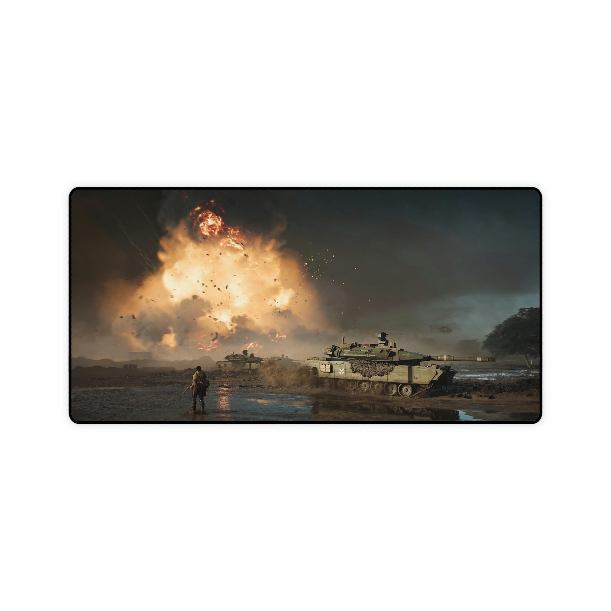 Battlefield 2042 Game Tank Mouse Pad (Desk Mat)