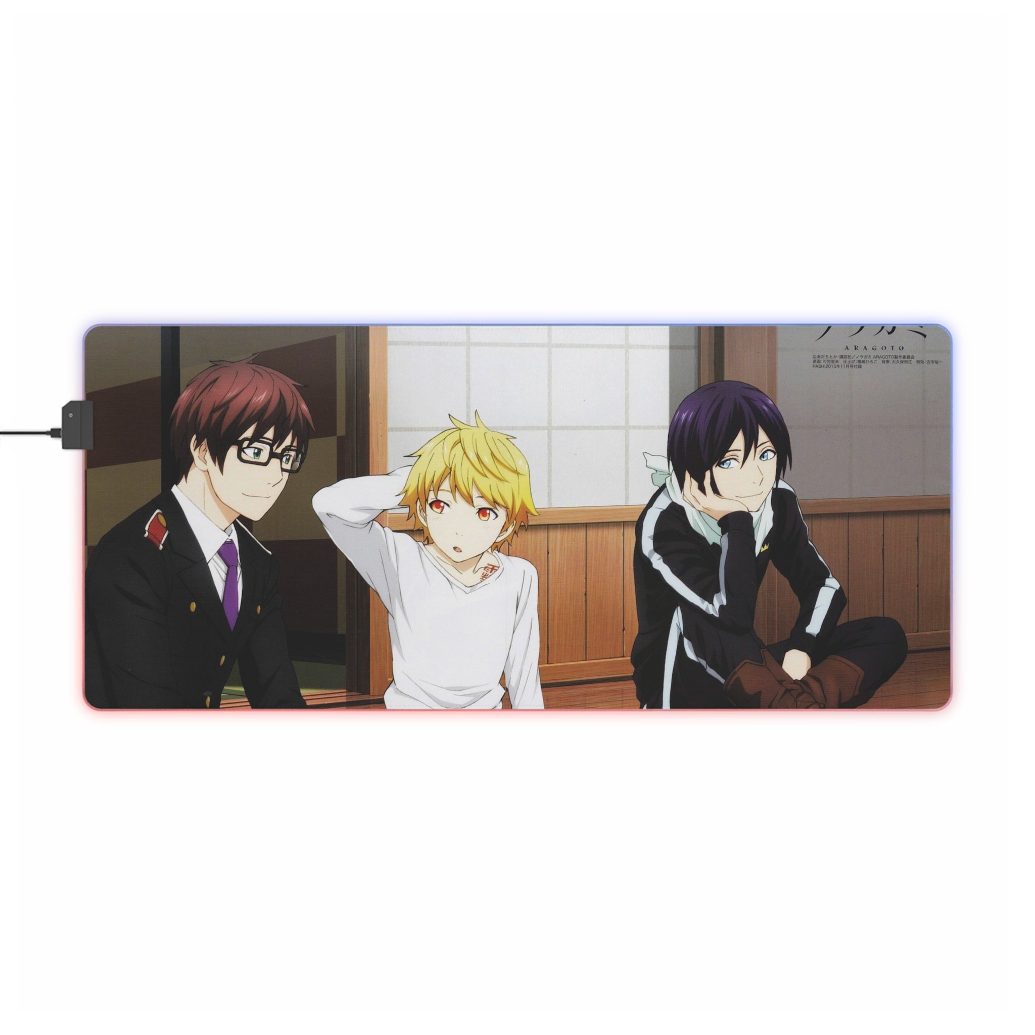 Noragami Yato, Yukine, Kazuma, Noragami RGB LED Mouse Pad (Desk Mat)