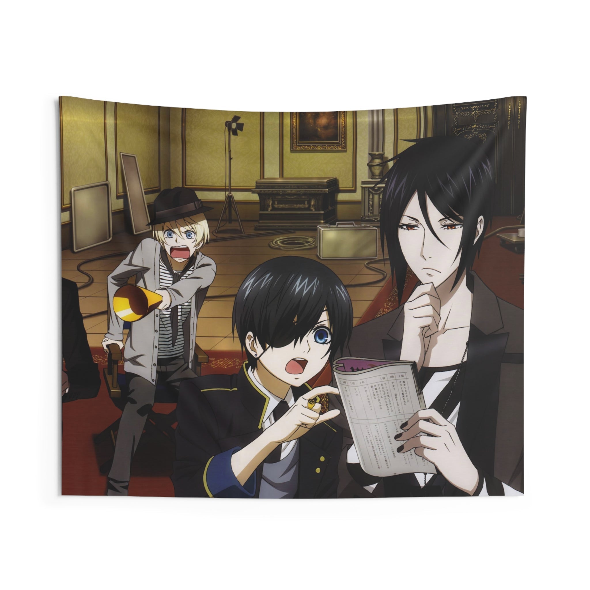 Black Butler Indoor Wall Tapestry