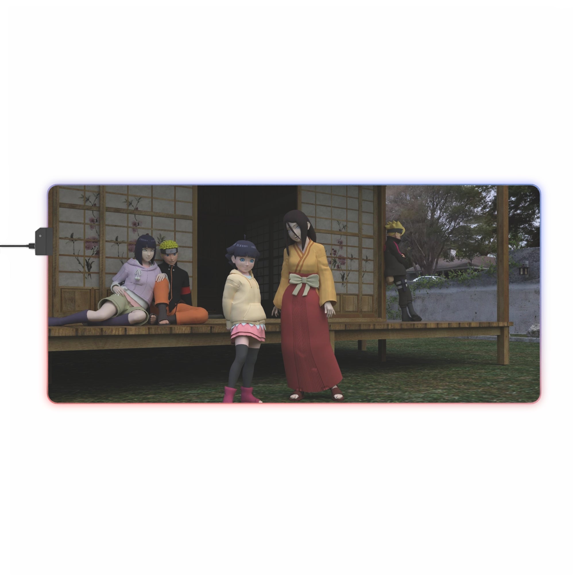 Hanabi Hyûga RGB LED Mouse Pad (Desk Mat)