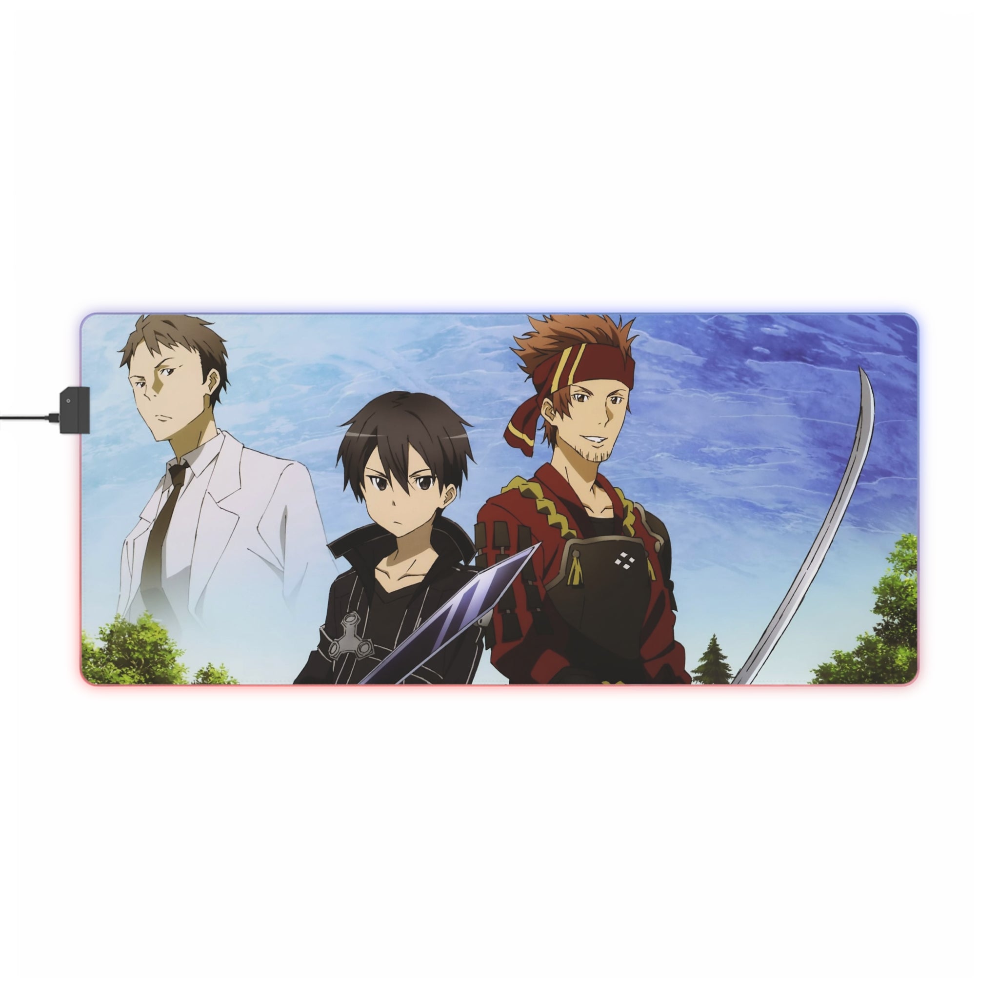 Kirito and Klein RGB LED Mouse Pad (Desk Mat)
