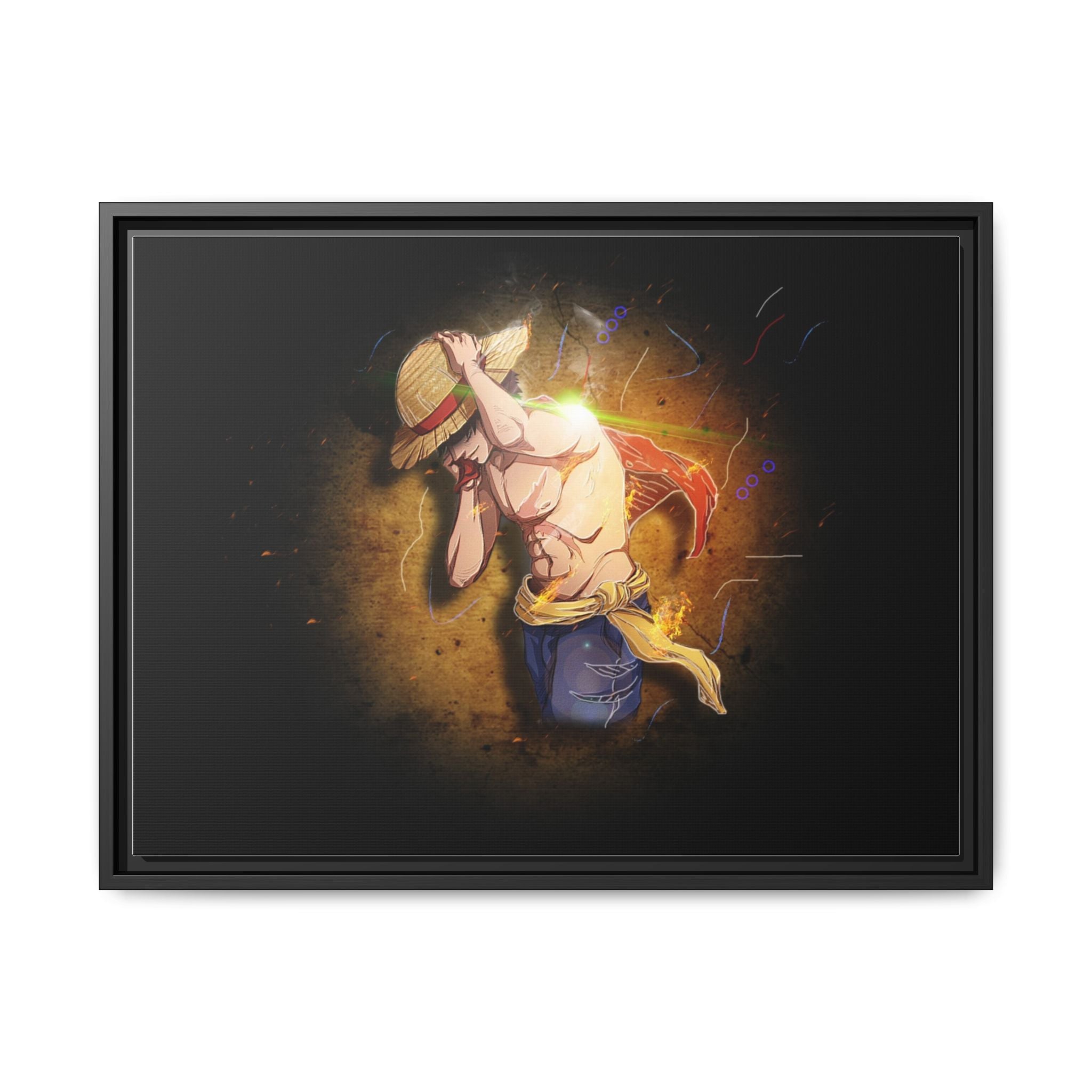 Monkey D. Luffy Canvas Framed Art Print