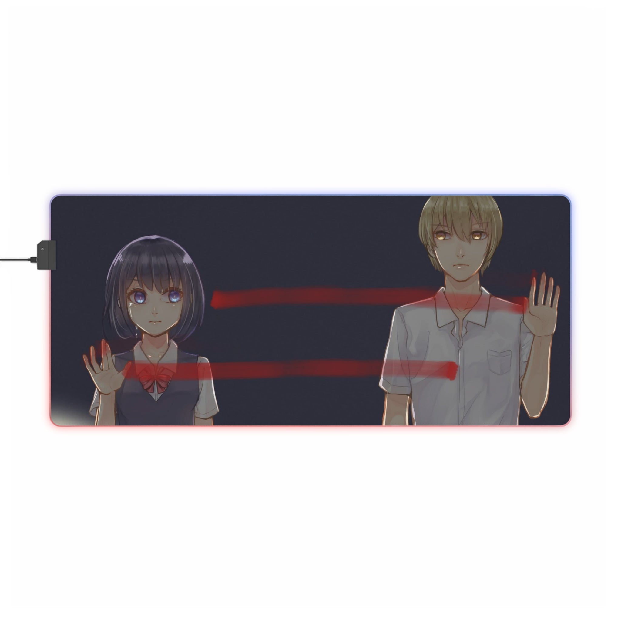 Kuzu No Honkai Hanabi Yasuraoka, Mugi Awaya RGB LED Mouse Pad (Desk Ma
