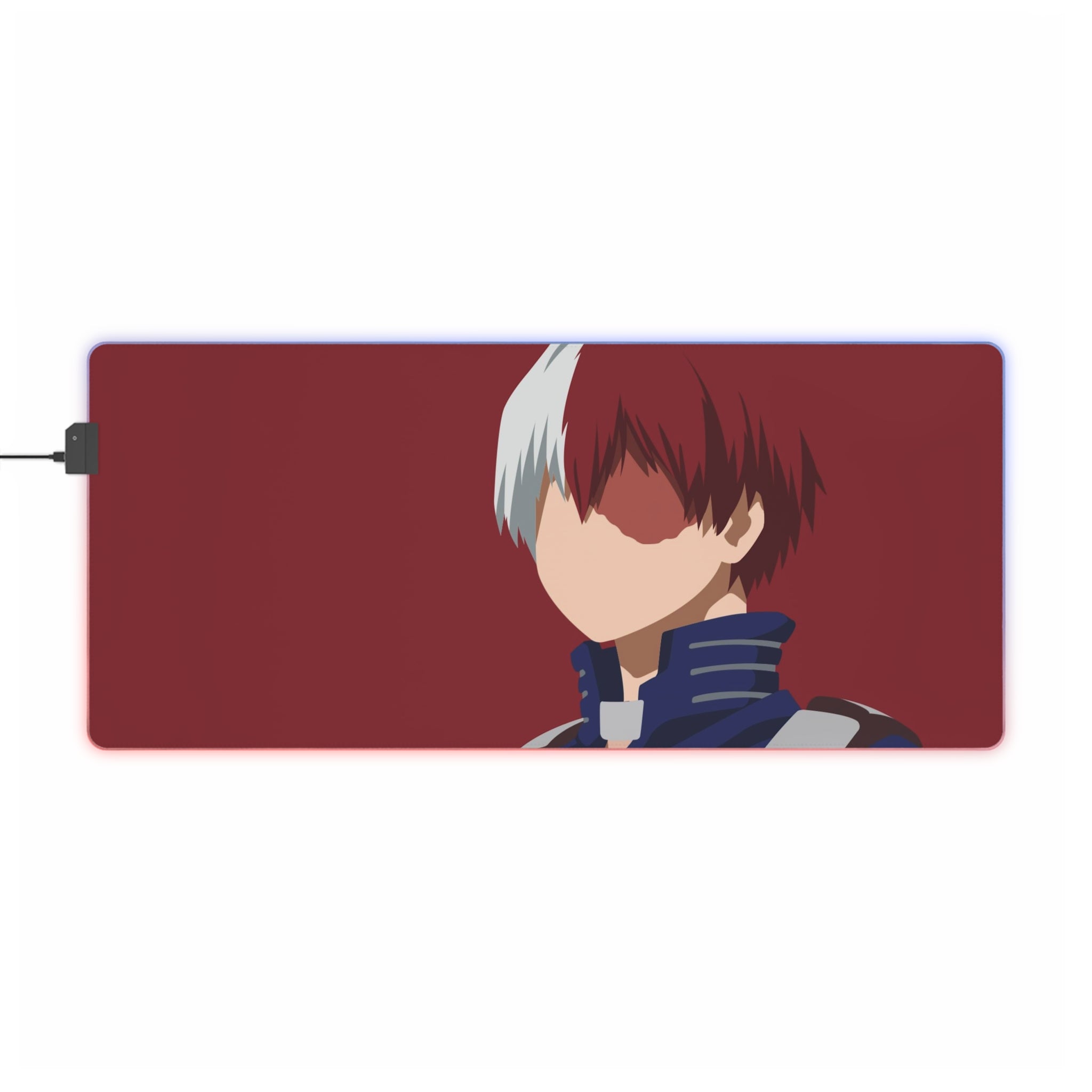 Shoto Todoroki from My Hero Academia for Dekstop RGB LED Mouse Pad (De