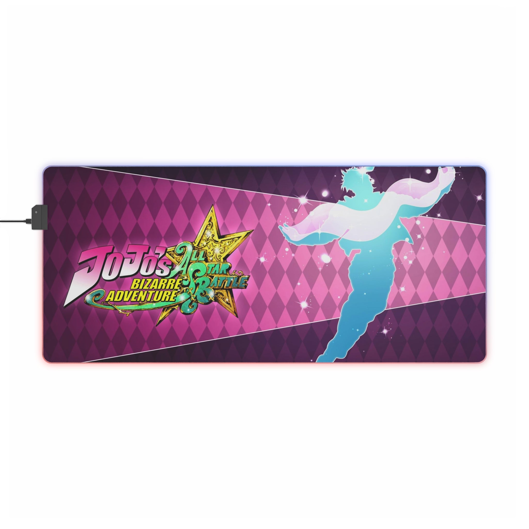 Anime Jojo's Bizarre Adventure RGB LED Mouse Pad (Desk Mat)