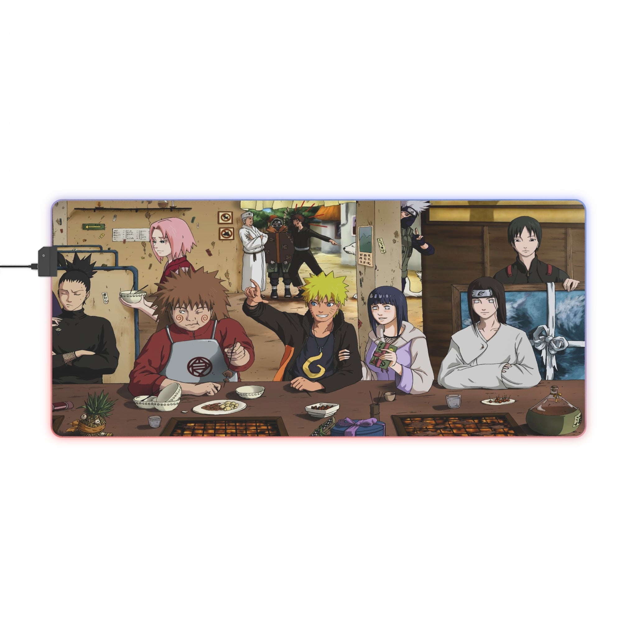 Anime Naruto RGB LED Mouse Pad (Desk Mat)