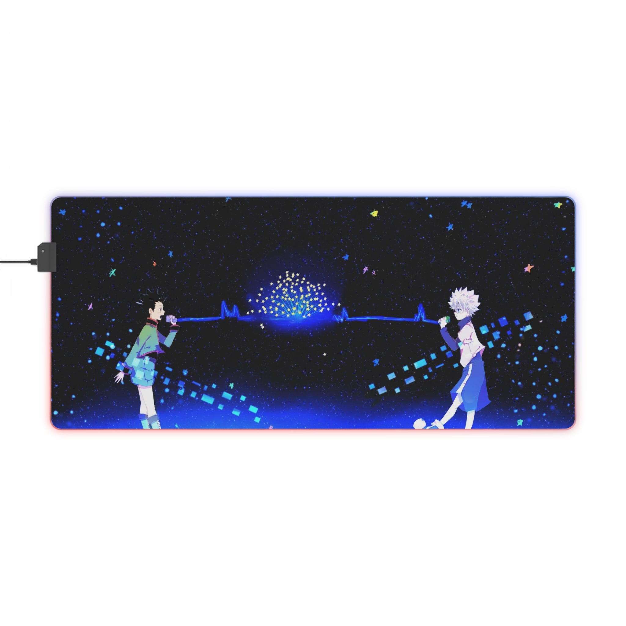 Hunter x Hunter Killua Zoldyck, Gon Freecss RGB LED Mouse Pad (Desk Ma