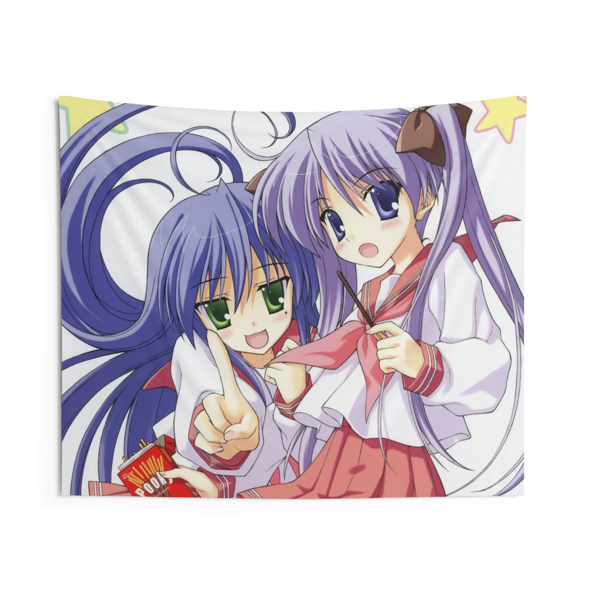Lucky Star Konata Izumi, Kagami Hiiragi Indoor Wall Tapestry