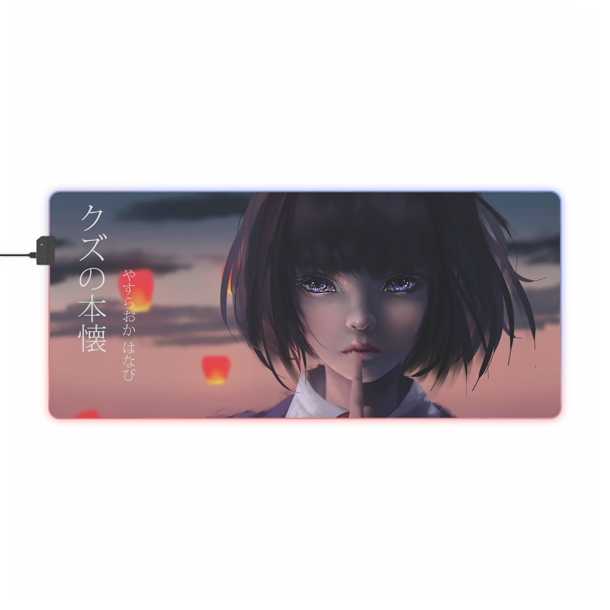 Kuzu No Honkai Hanabi Yasuraoka RGB LED Mouse Pad (Desk Mat)