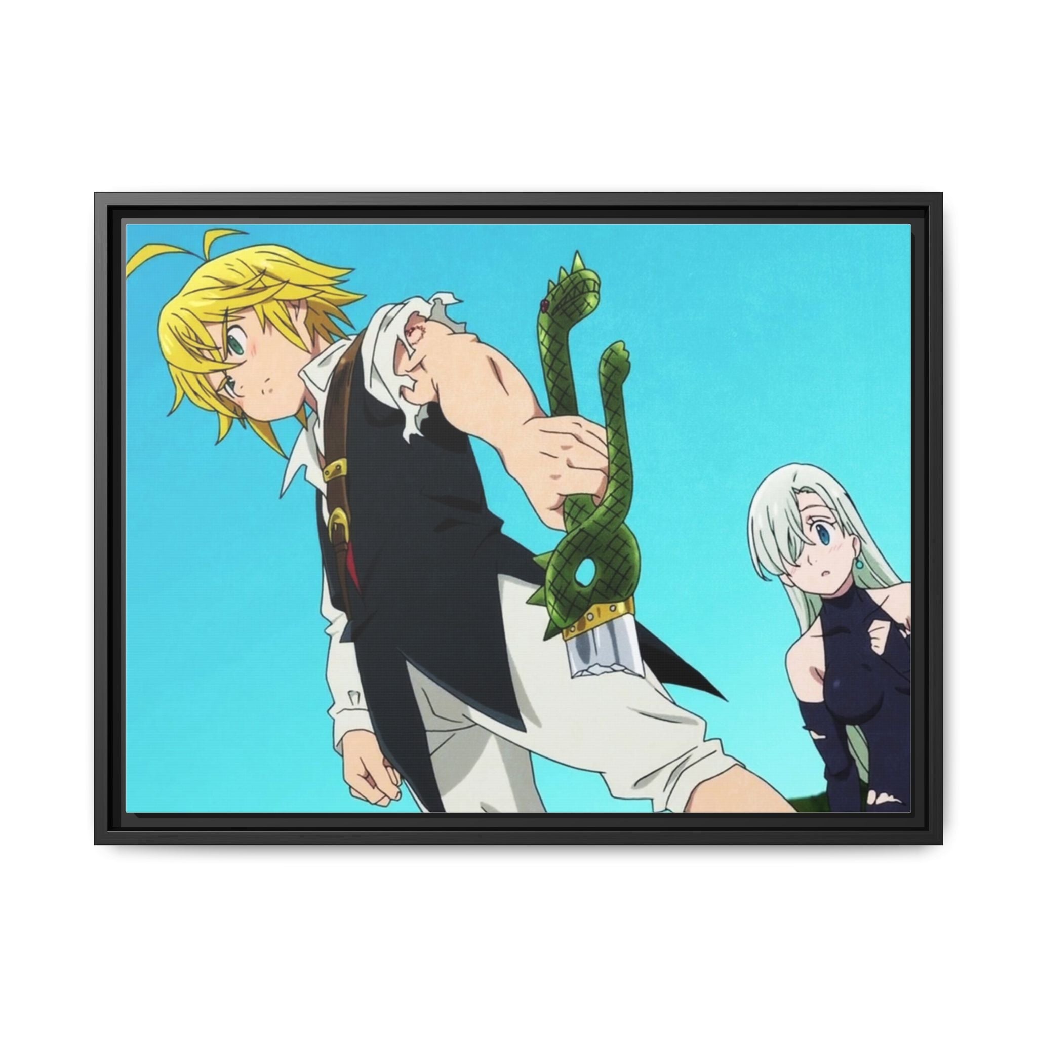 The Seven Deadly Sins Canvas Framed Art Print