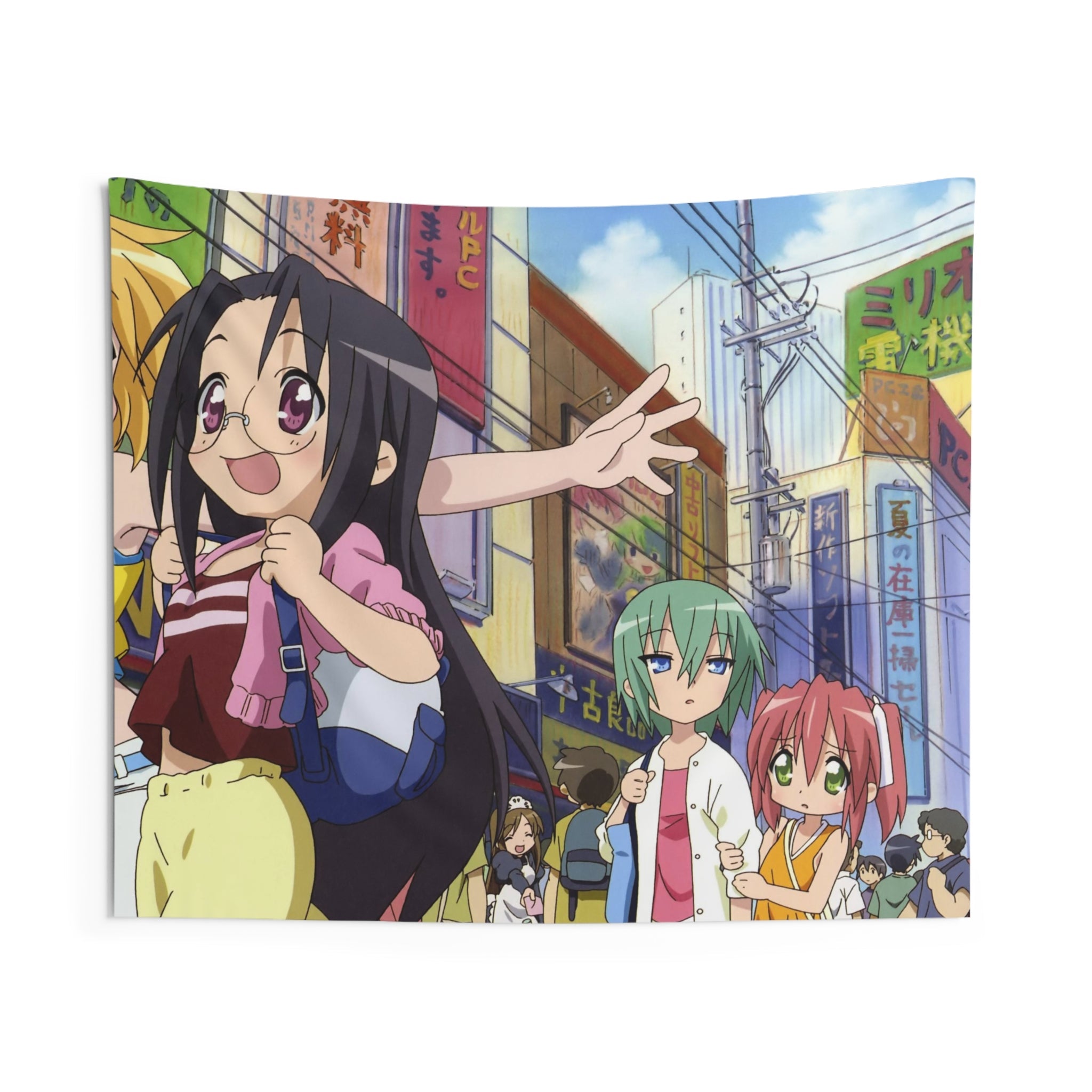 Lucky Star Konata Izumi, Minami Iwasaki, Hiyori Tamura Indoor Wall Tap