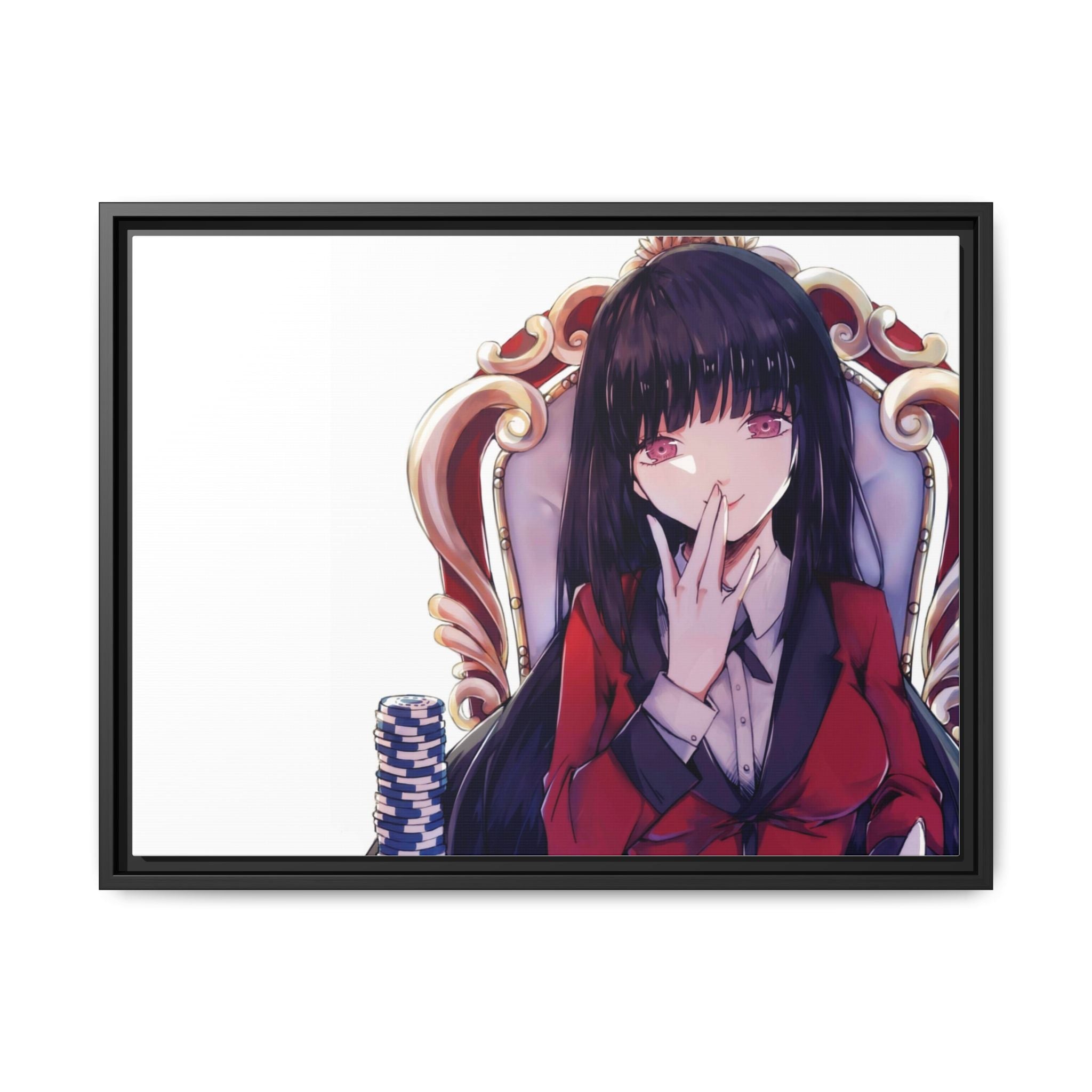 Kakegurui Yumeko Jabami Canvas Framed Art Print