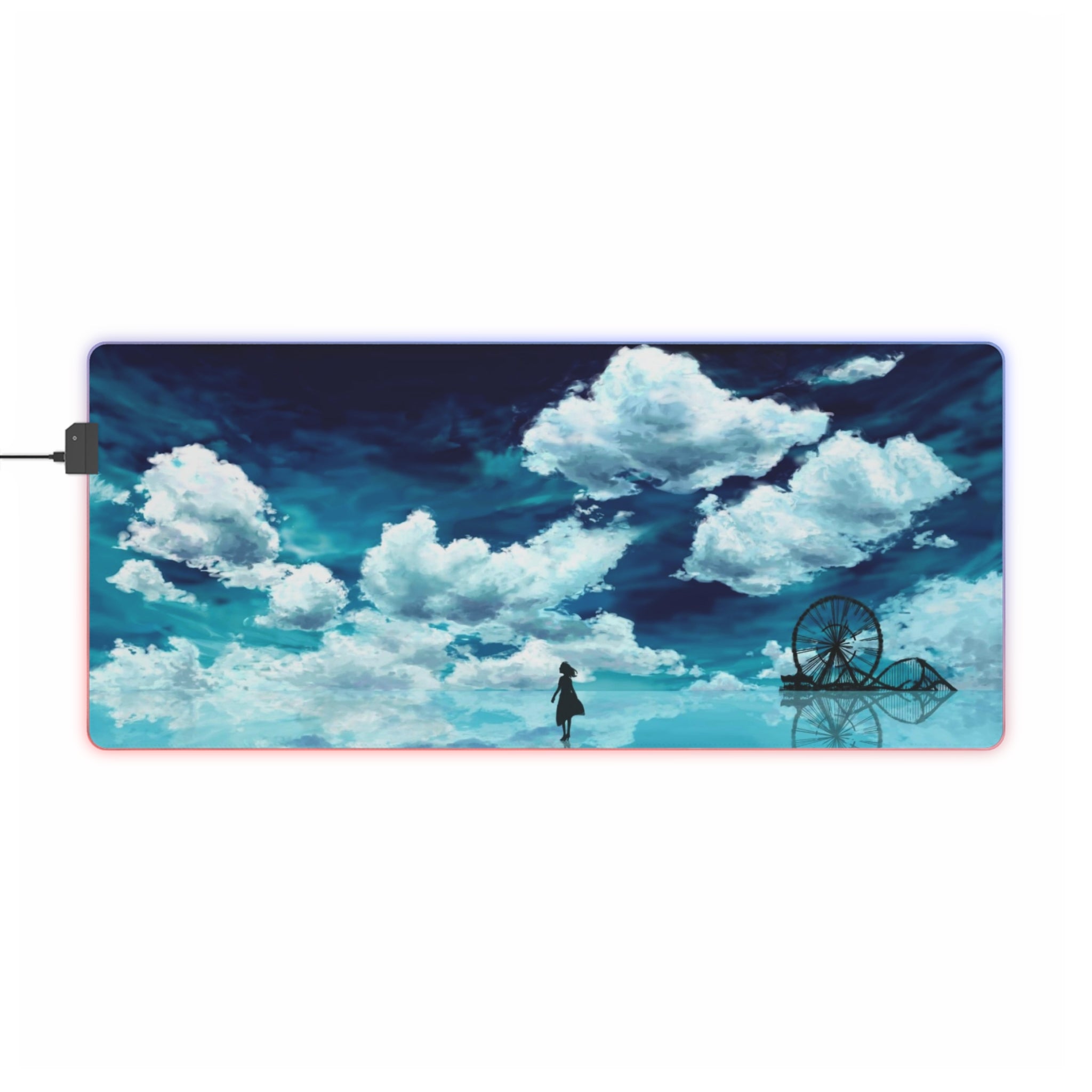 Anime Blue Sky RGB LED Mouse Pad (Desk Mat)