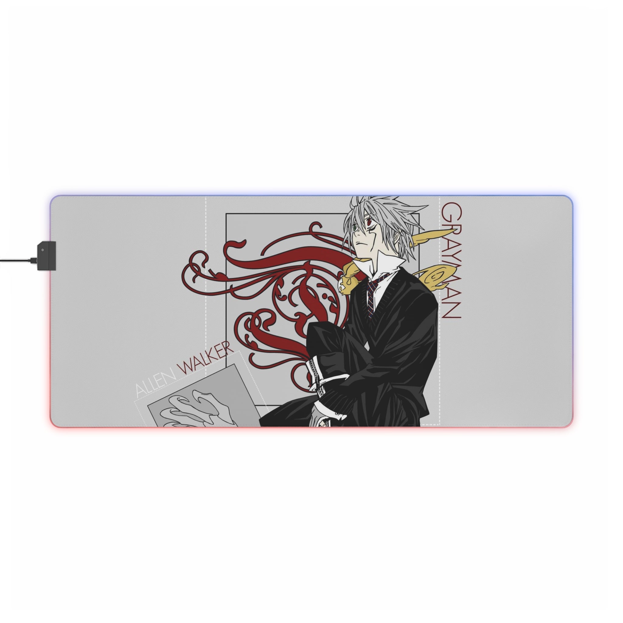 D.Gray-man Allen Walker RGB LED Mouse Pad (Desk Mat)