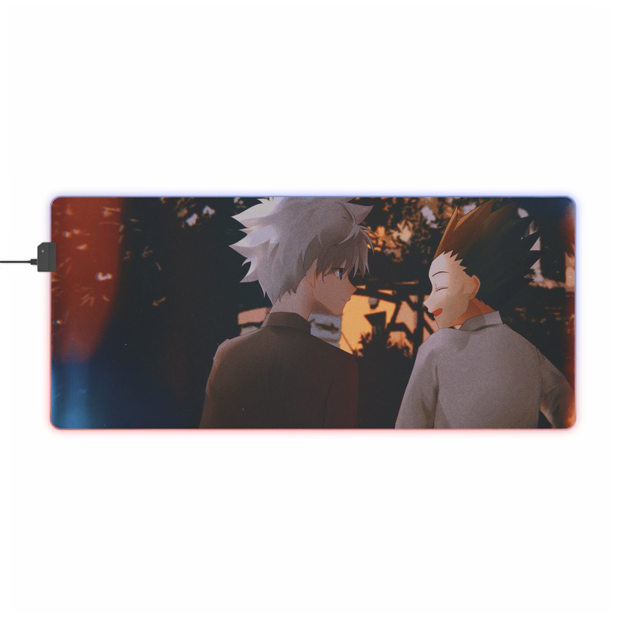 Hunter x Hunter Killua Zoldyck, Gon Freecss RGB LED Mouse Pad (Desk Ma
