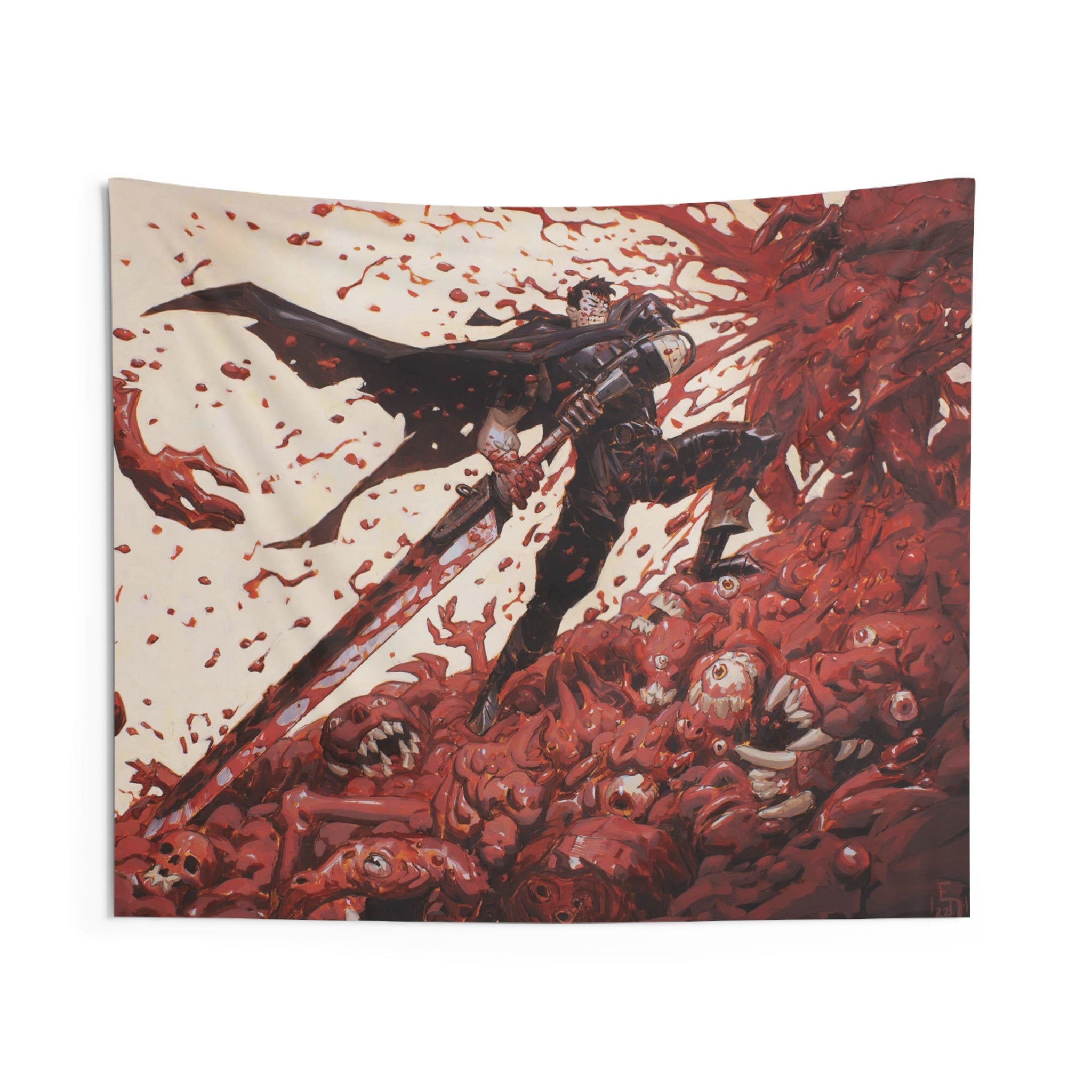 Blood and Guts - Berserk Indoor Wall Tapestry