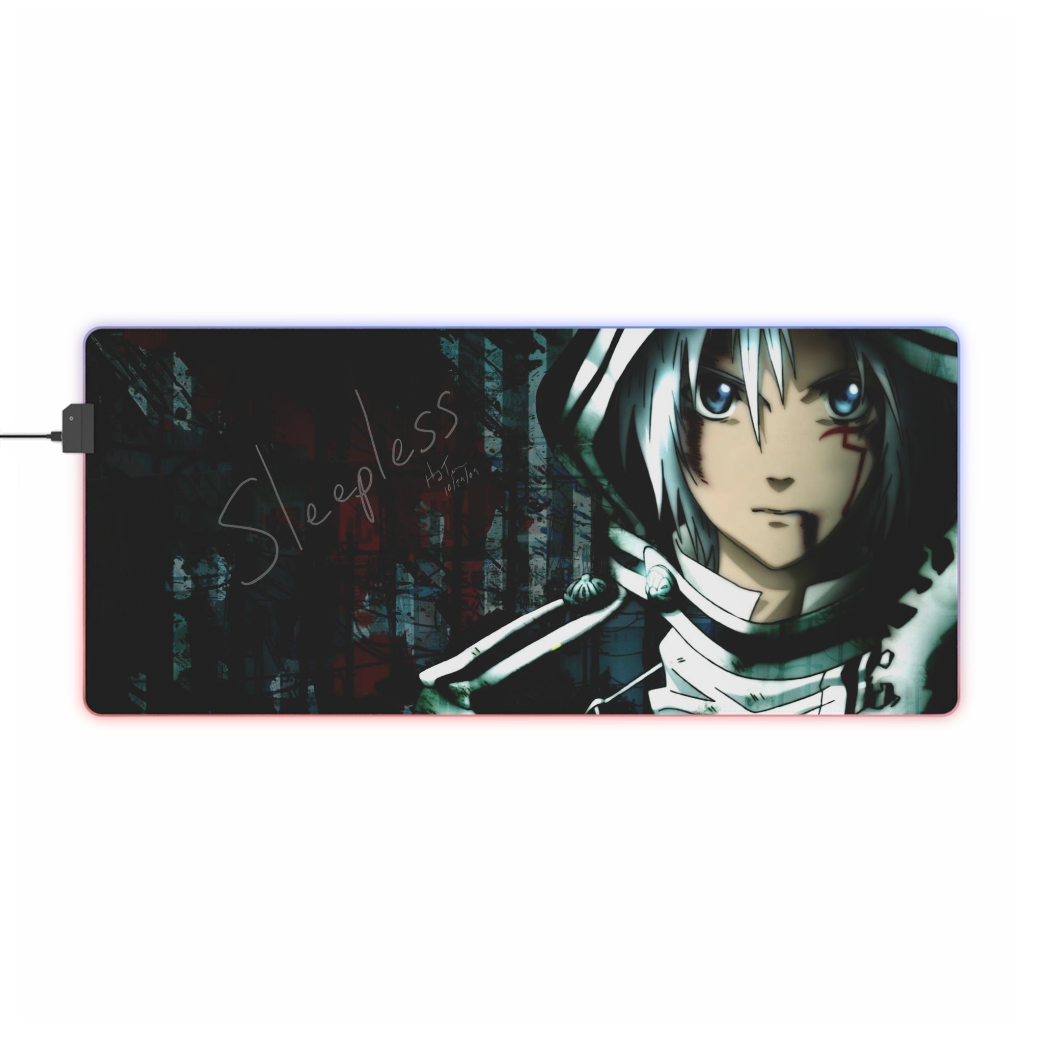 D.Gray-man Allen Walker RGB LED Mouse Pad (Desk Mat)