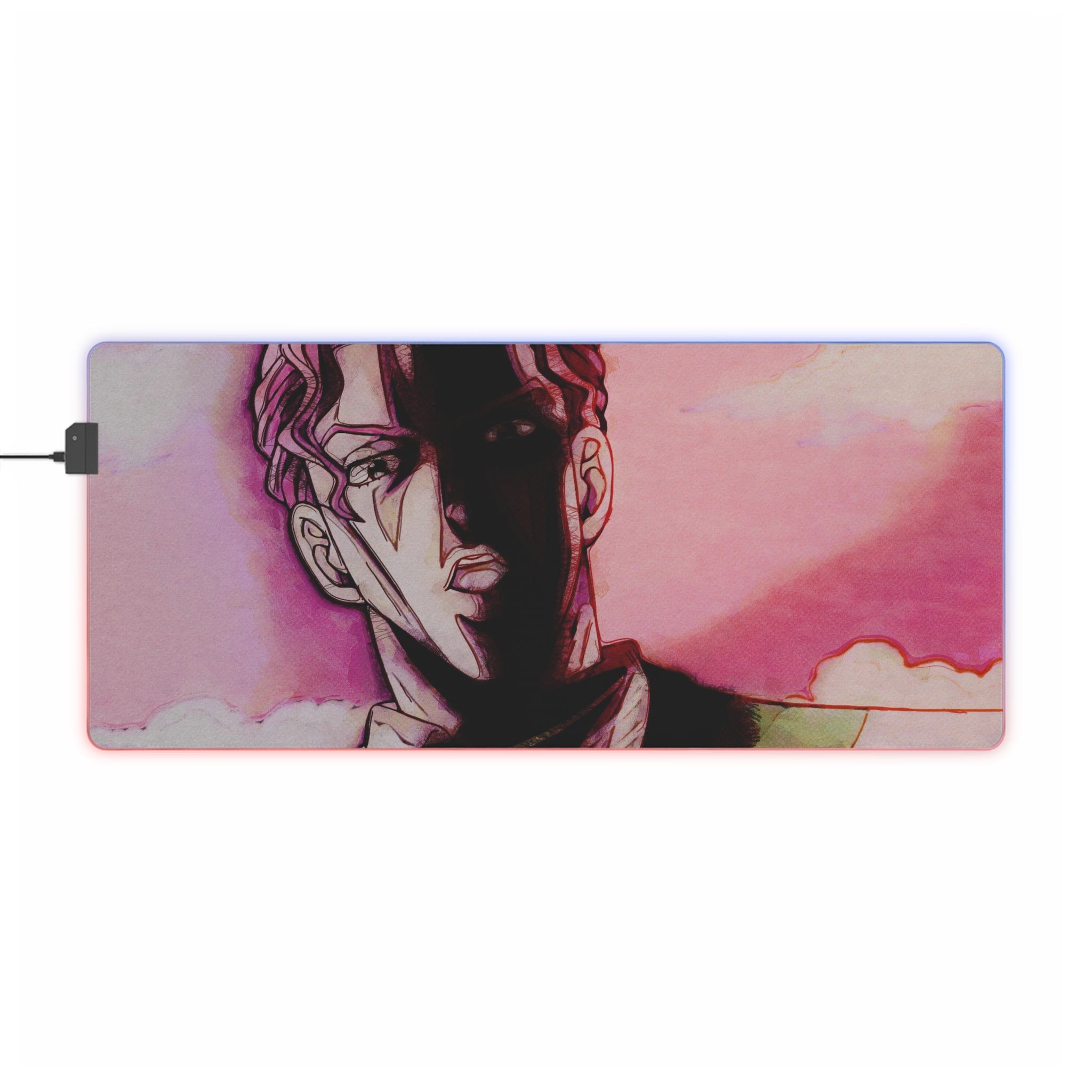 Anime Jojo's Bizarre Adventure RGB LED Mouse Pad (Desk Mat)