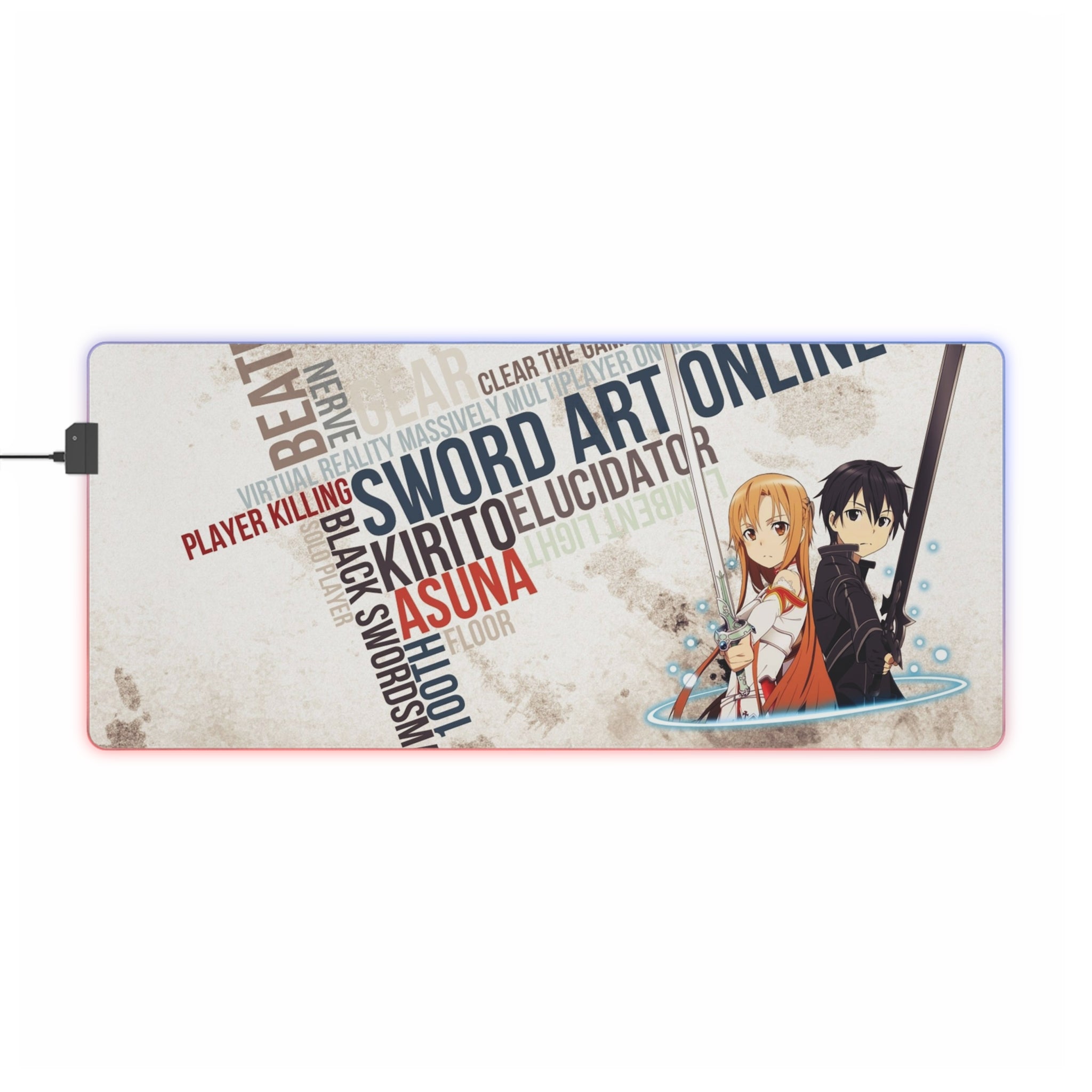 Sword Art Online Asuna Yuuki RGB LED Mouse Pad (Desk Mat)
