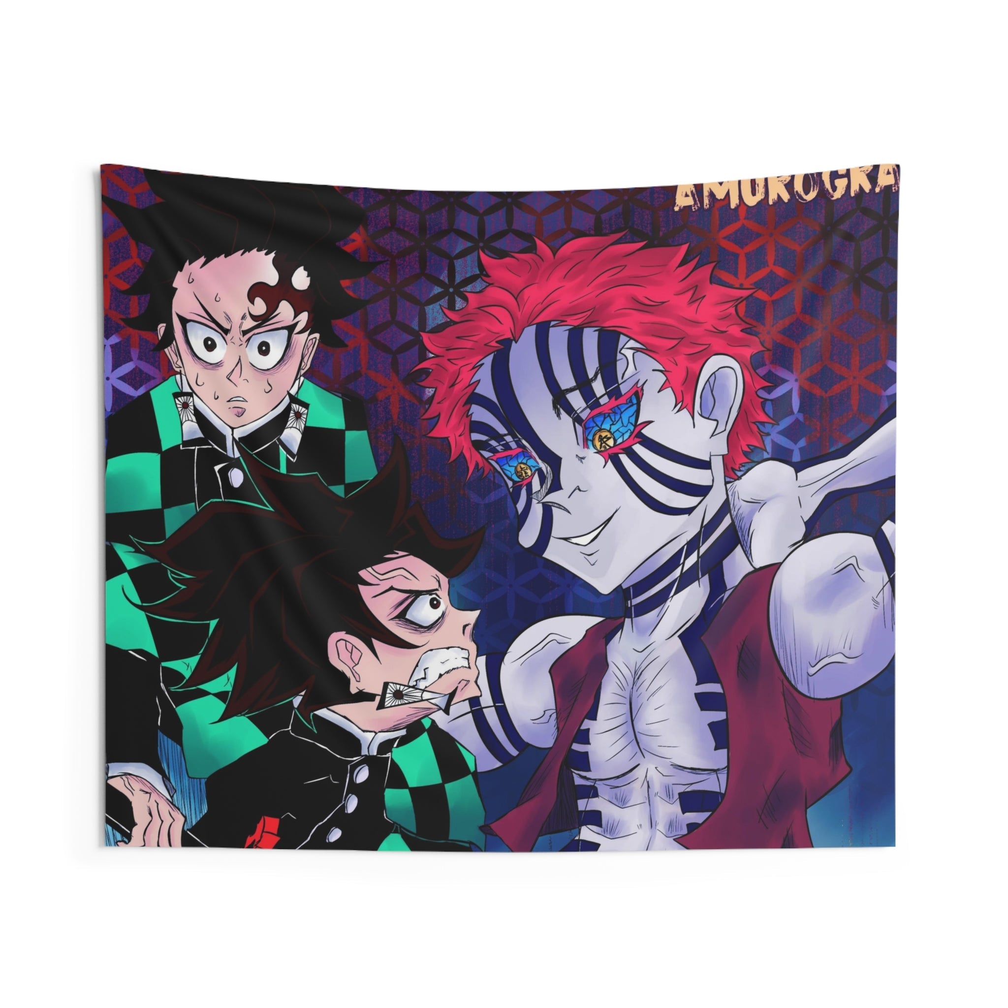 Akaza (Demon Slayer: Kimetsu no Yaiba) Indoor Wall Tapestry