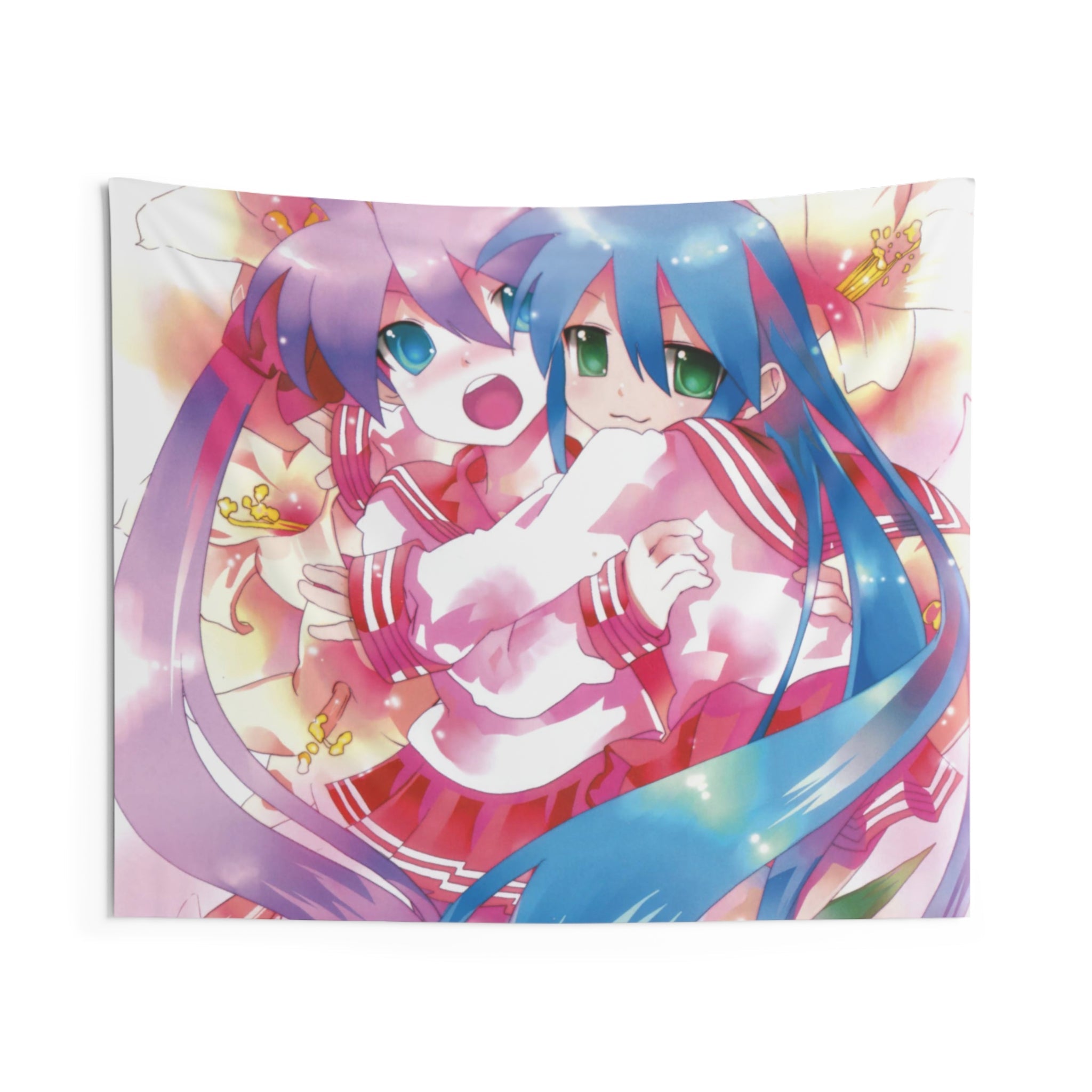 Lucky Star Konata Izumi, Kagami Hiiragi Indoor Wall Tapestry