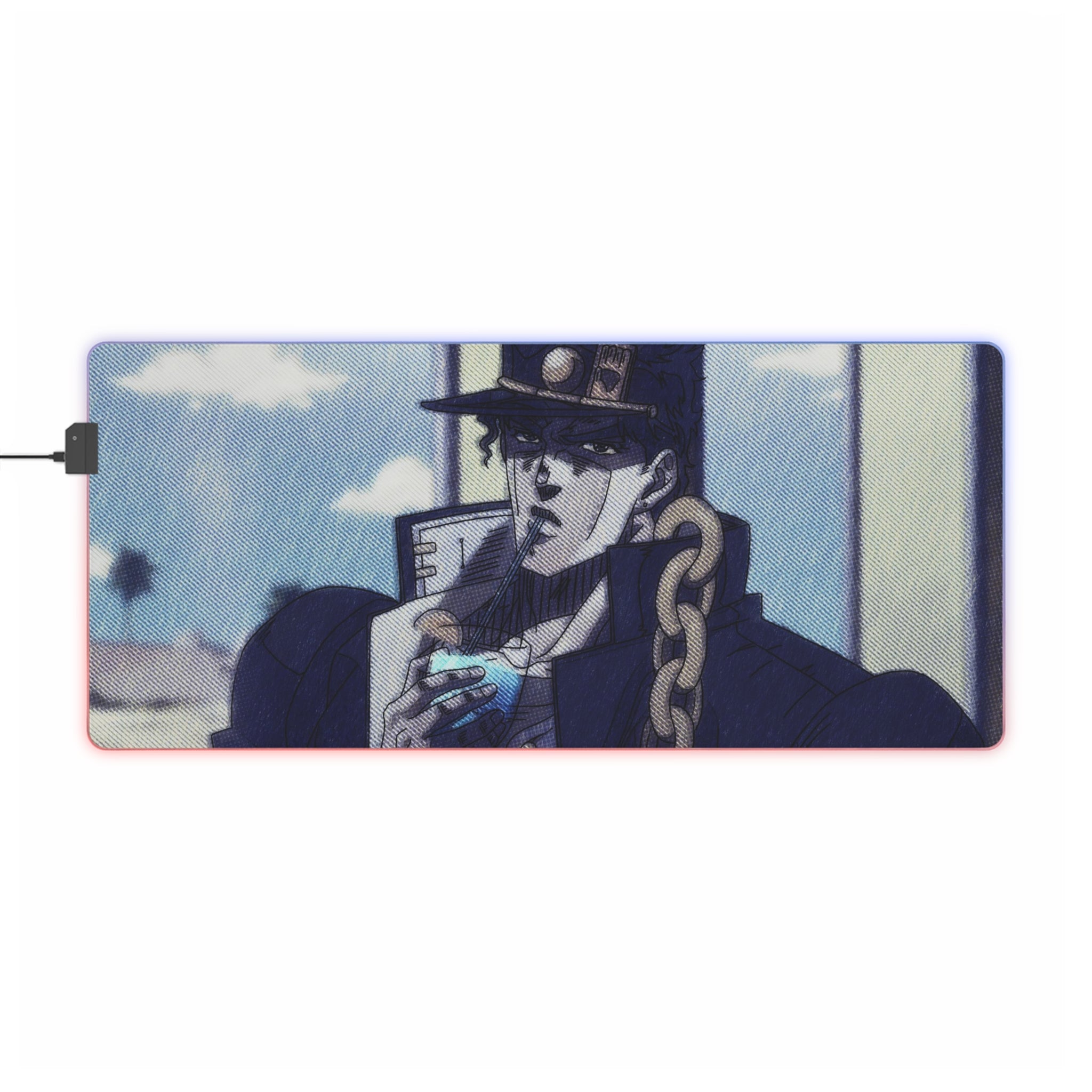 Anime Jojo's Bizarre Adventure RGB LED Mouse Pad (Desk Mat)