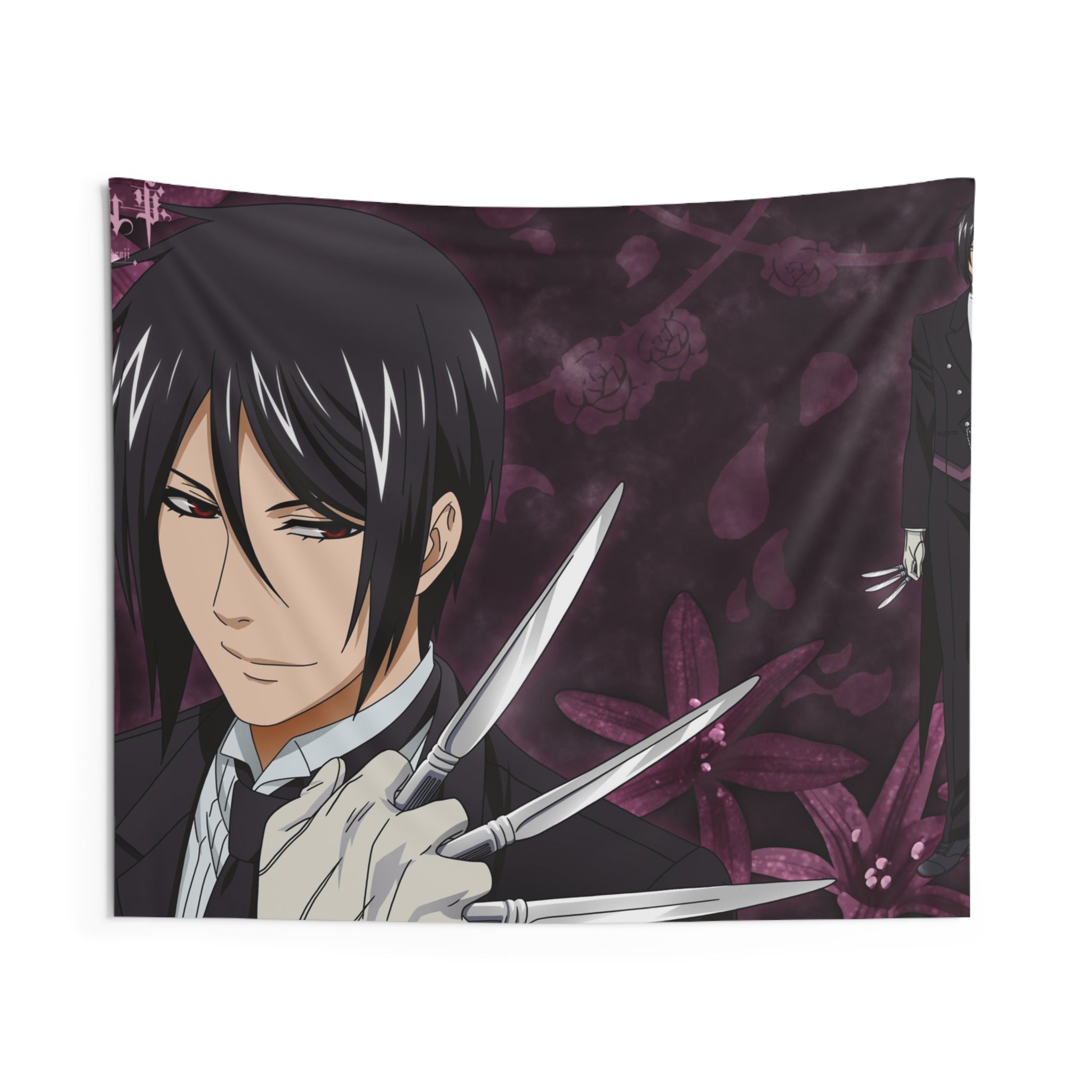 Black Butler Indoor Wall Tapestry