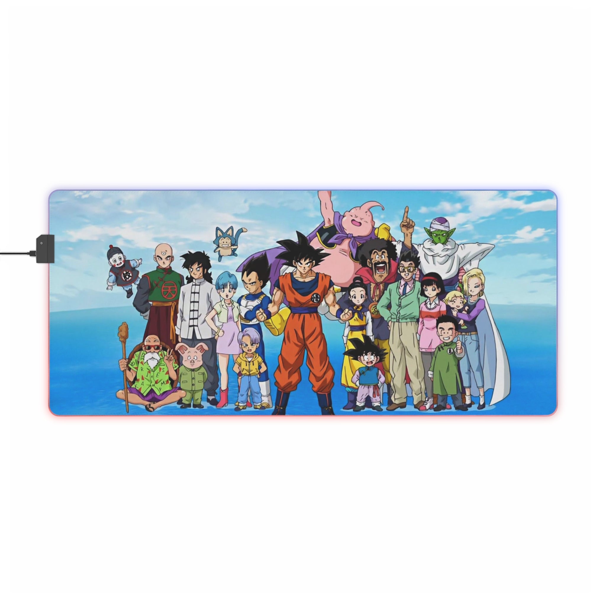 Dragon Ball Bulma, Yamcha, Piccolo RGB LED Mouse Pad (Desk Mat)