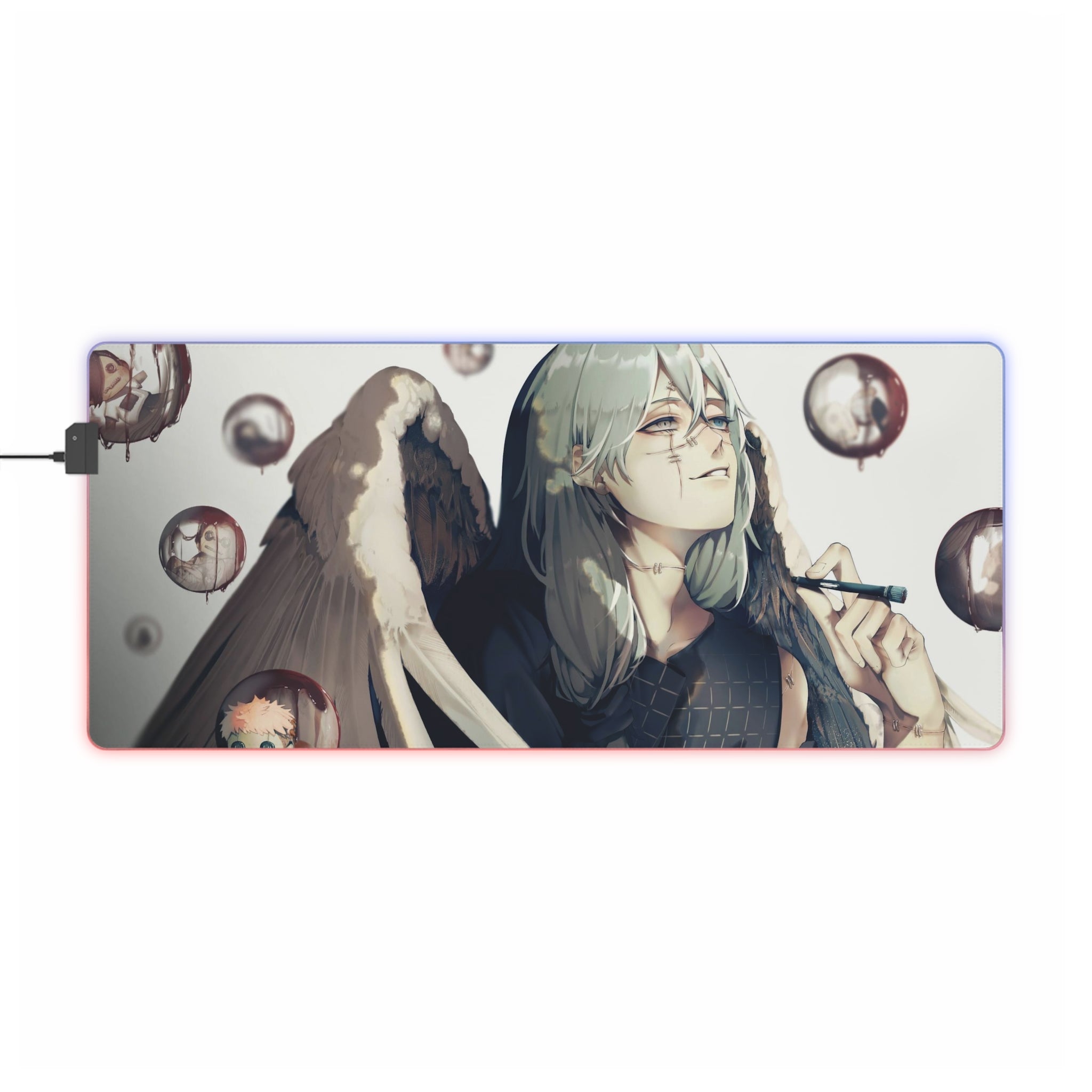 Mahito (Jujutsu Kaisen) RGB LED Mouse Pad (Desk Mat)