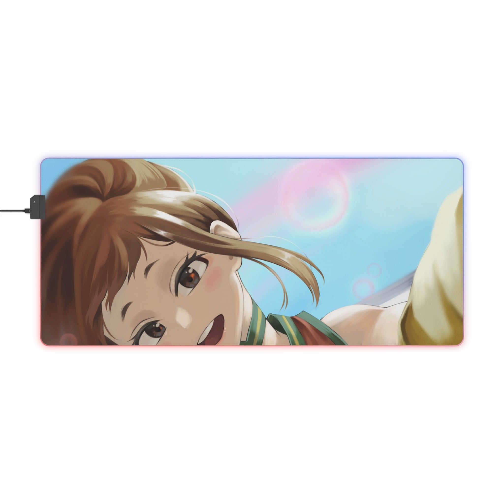 My Hero Academia Ochako Uraraka RGB LED Mouse Pad (Desk Mat)
