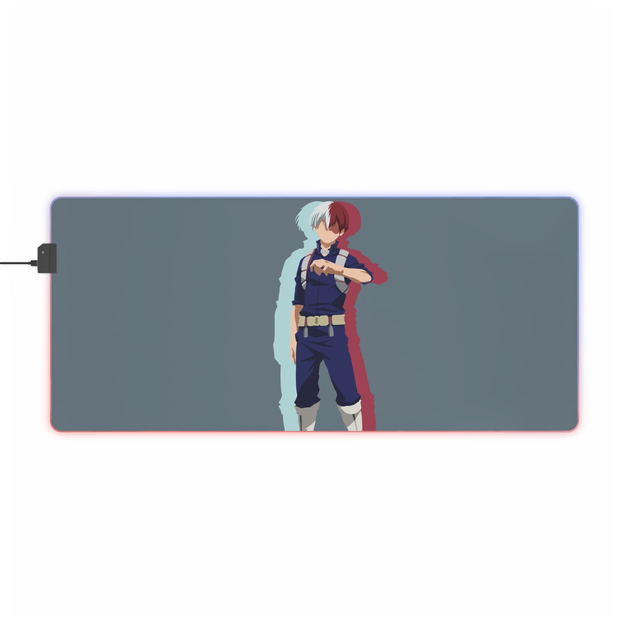 Shoto Todoroki from My Hero Academia RGB LED Mouse Pad (Desk Mat)