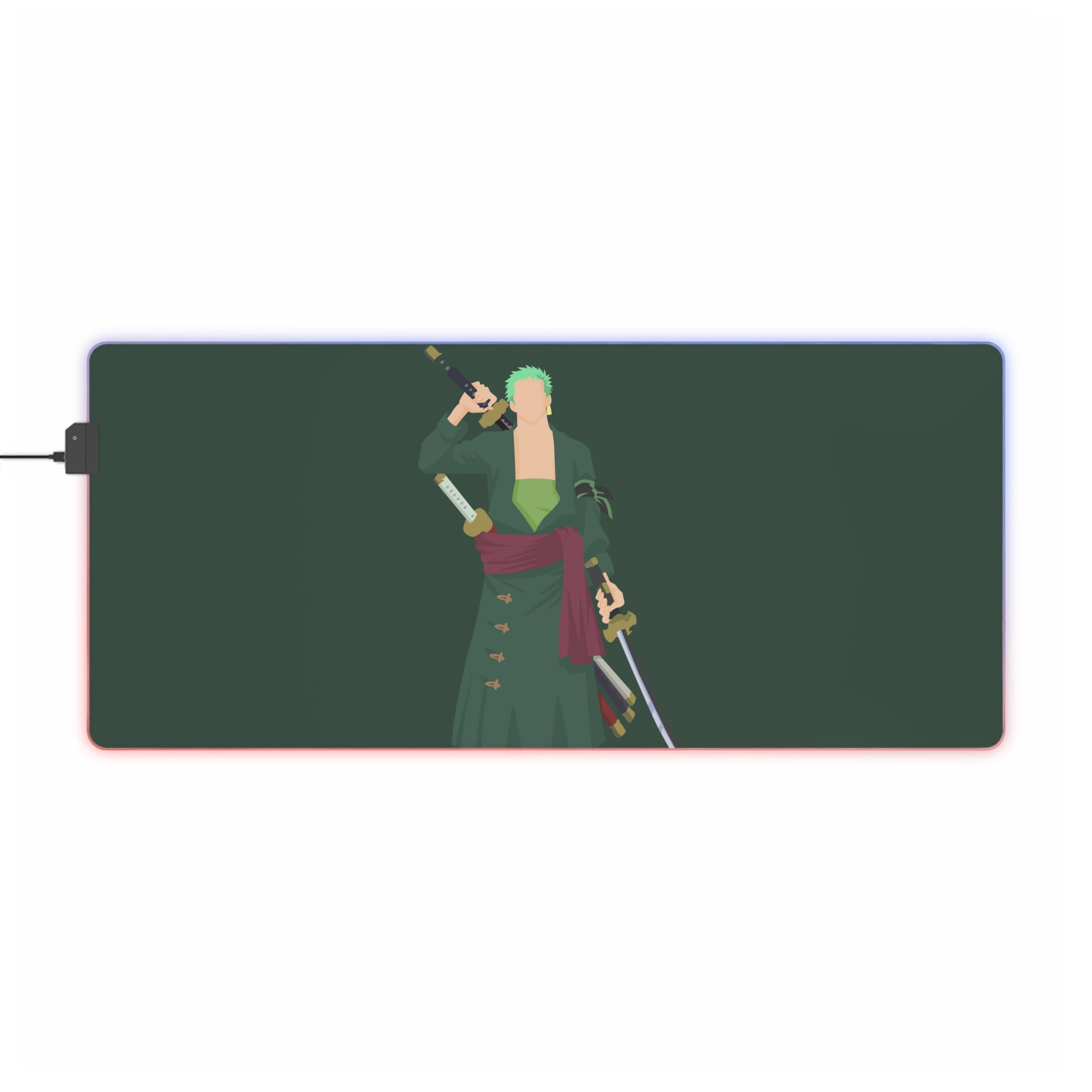 One Piece Roronoa Zoro RGB LED Mouse Pad (Desk Mat) – Anime Desk Mat