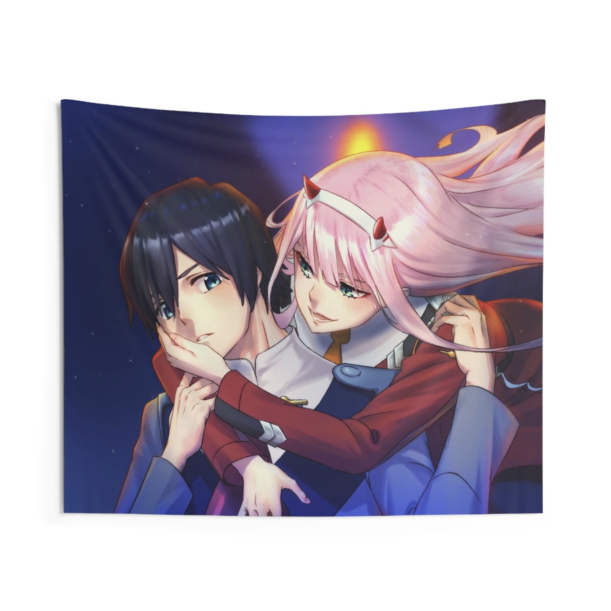 Zero Two,Hiro Indoor Wall Tapestry