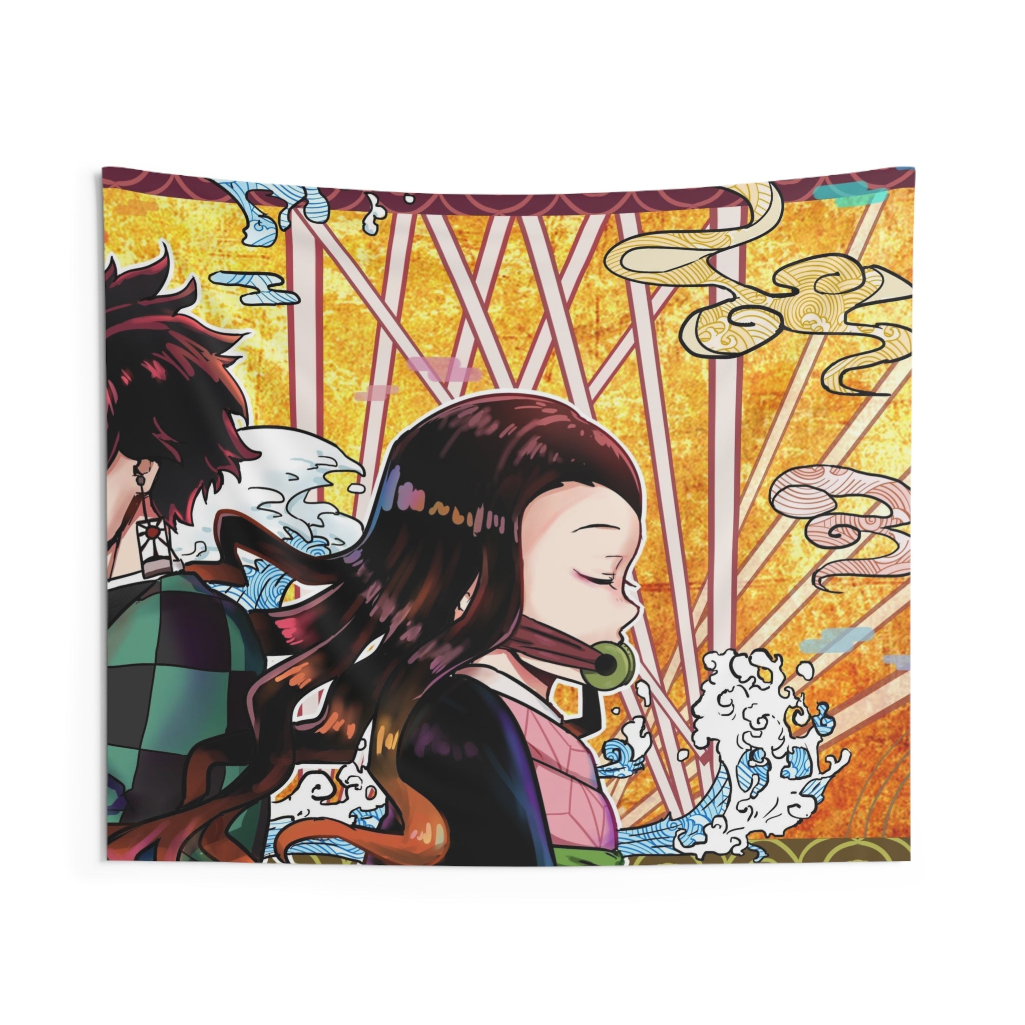 Tanjiro Kamado Nezuko Kamado Indoor Wall Tapestry