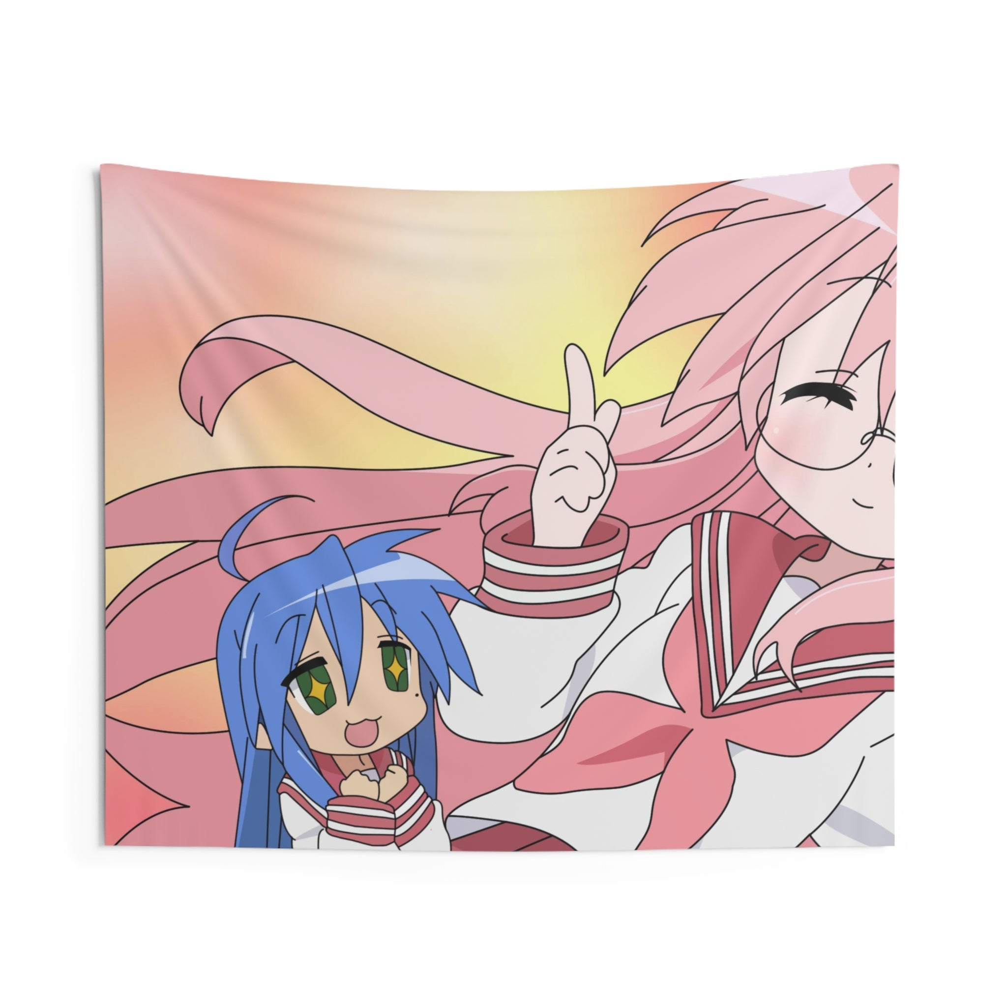 Lucky Star Konata Izumi, Miyuki Takara Indoor Wall Tapestry