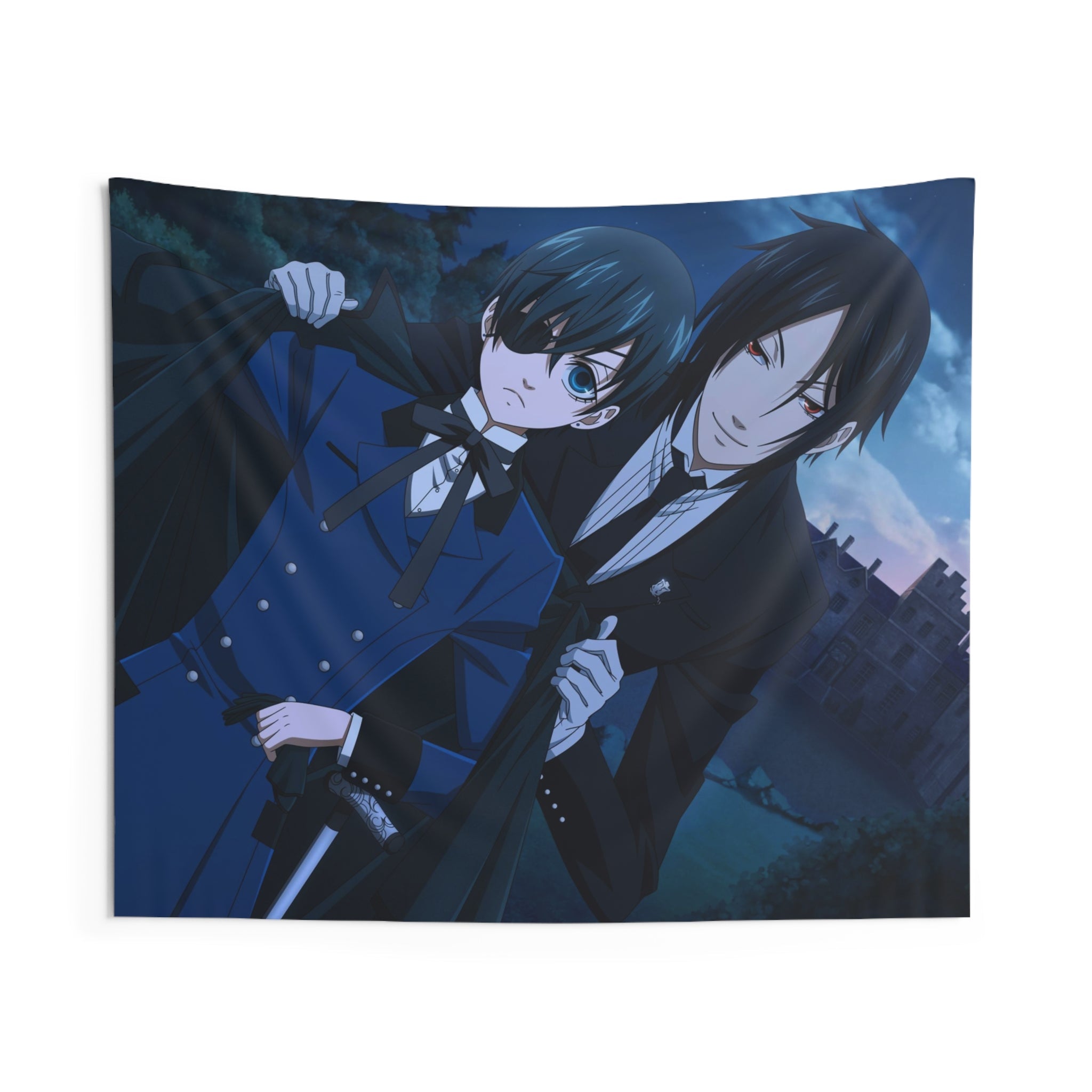 Black Butler Indoor Wall Tapestry