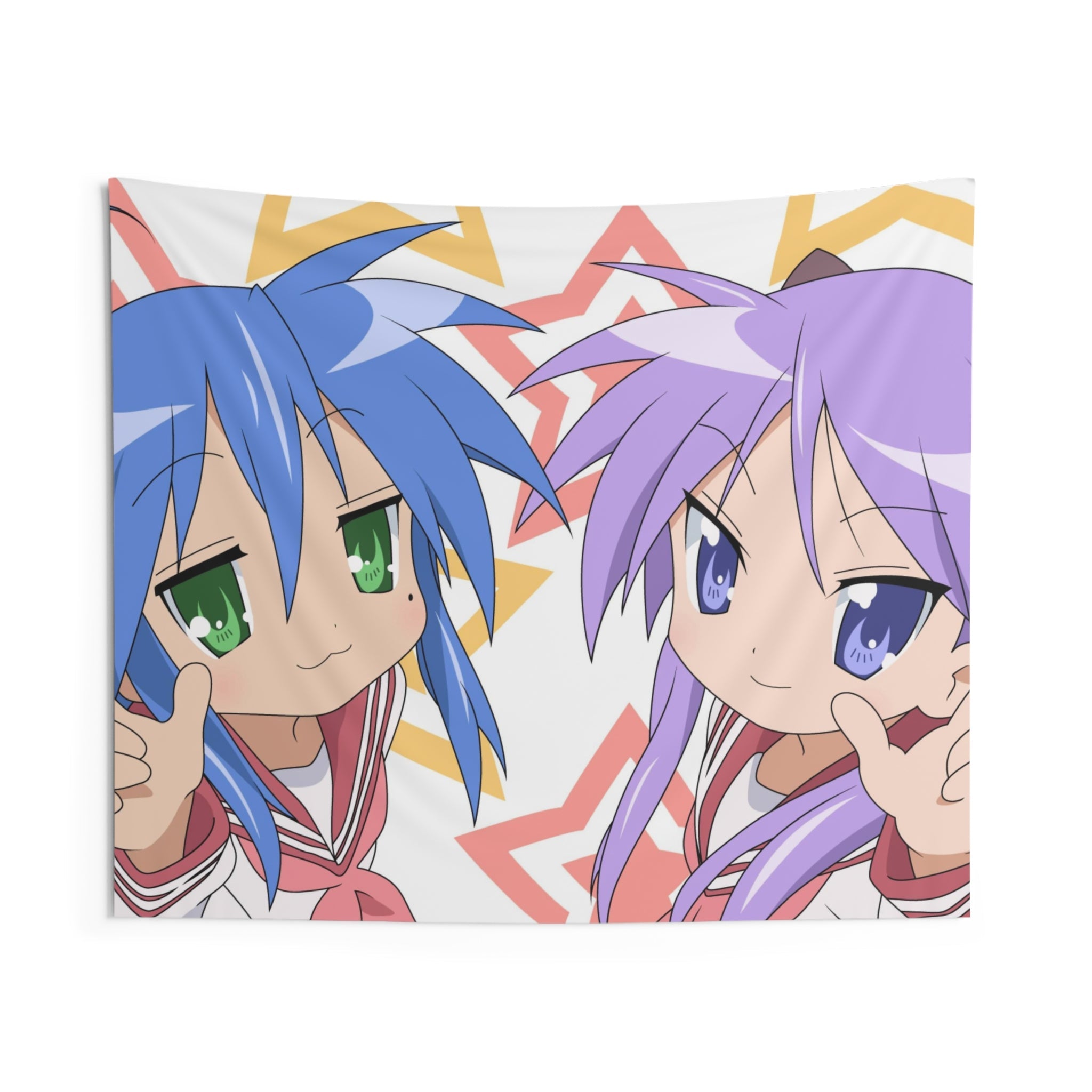 Lucky Star Konata Izumi, Kagami Hiiragi Indoor Wall Tapestry
