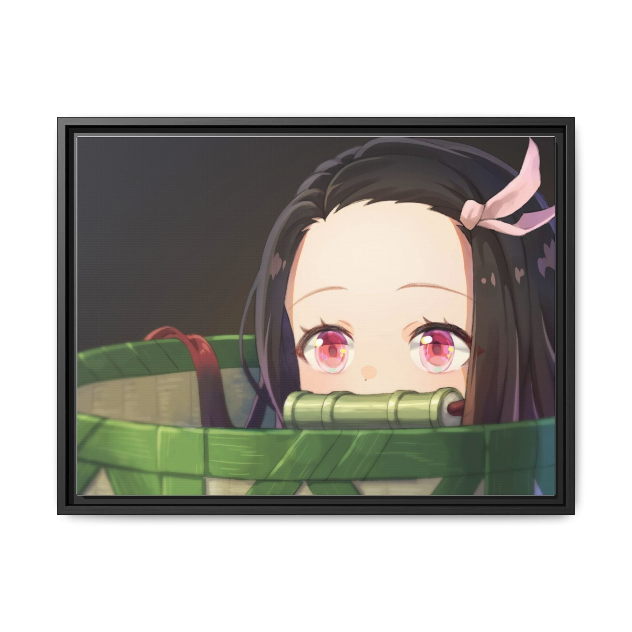 Demon Slayer: Kimetsu no Yaiba Nezuko Kamado Canvas Framed Art Print