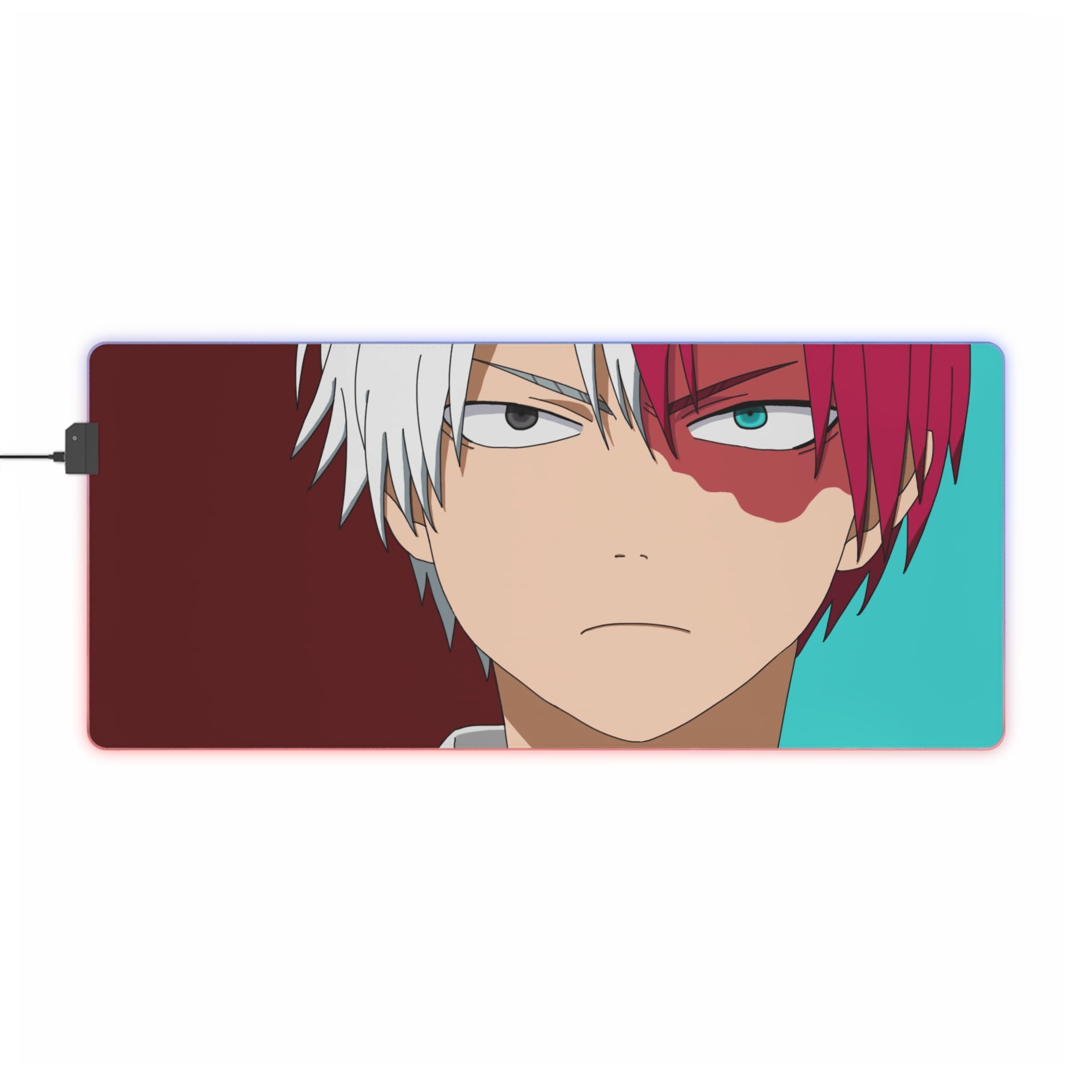 Shouto Todoroki - Boku no Hero Academia RGB LED Mouse Pad (Desk Mat)