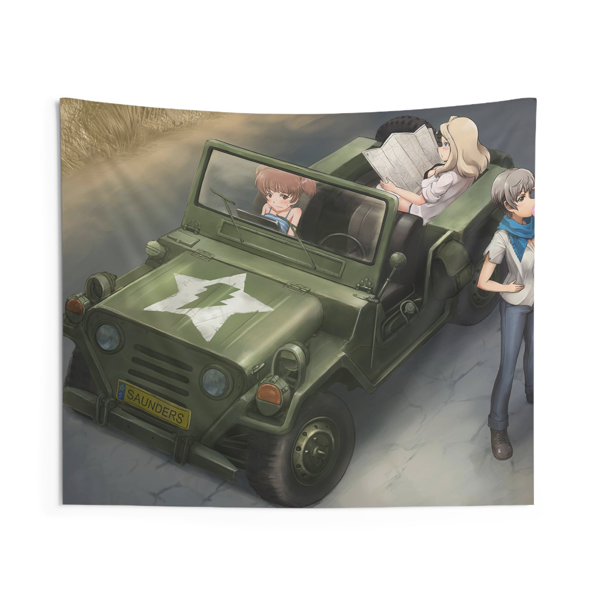 Girls und Panzer Indoor Wall Tapestry