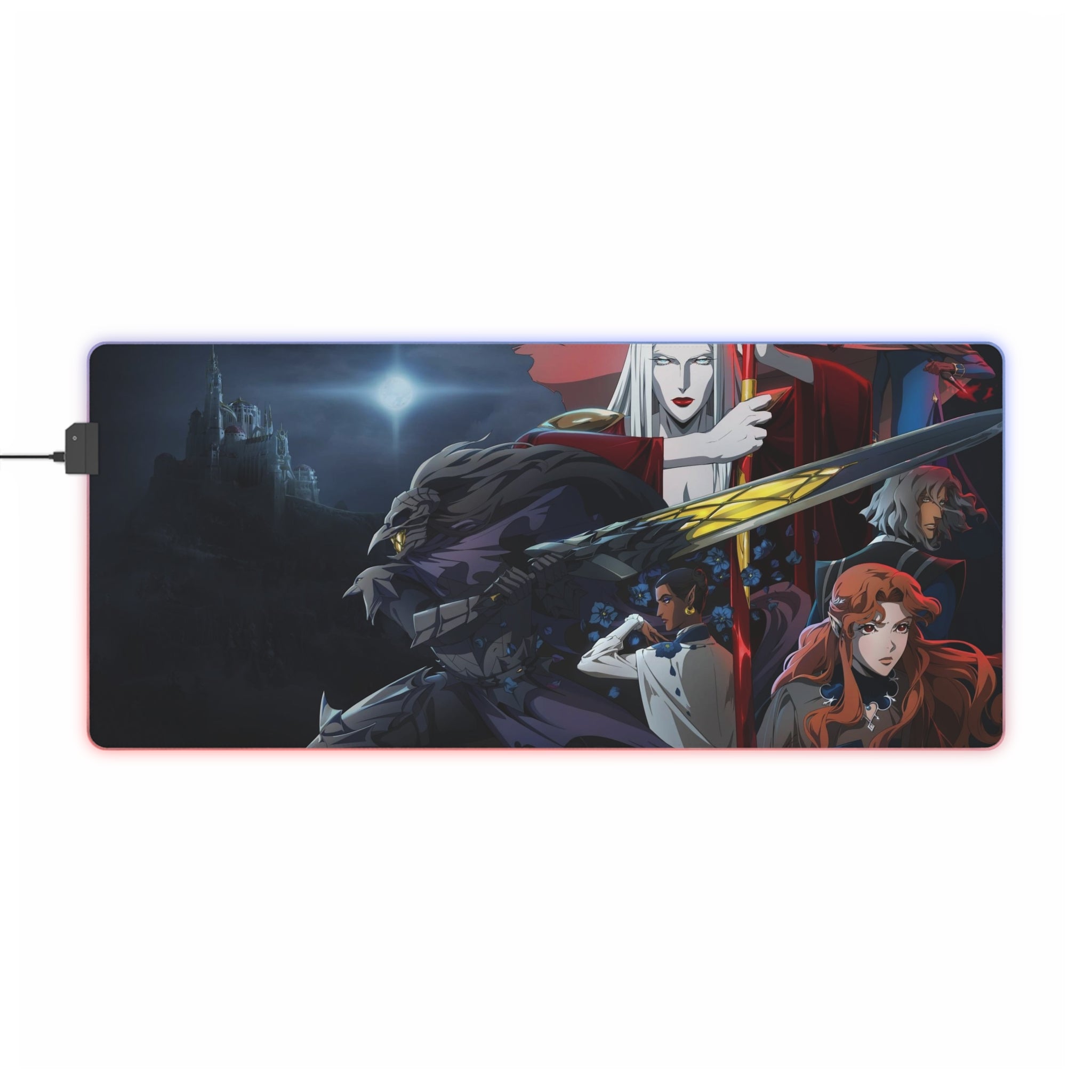 Anime Castlevania RGB LED Mouse Pad (Desk Mat)