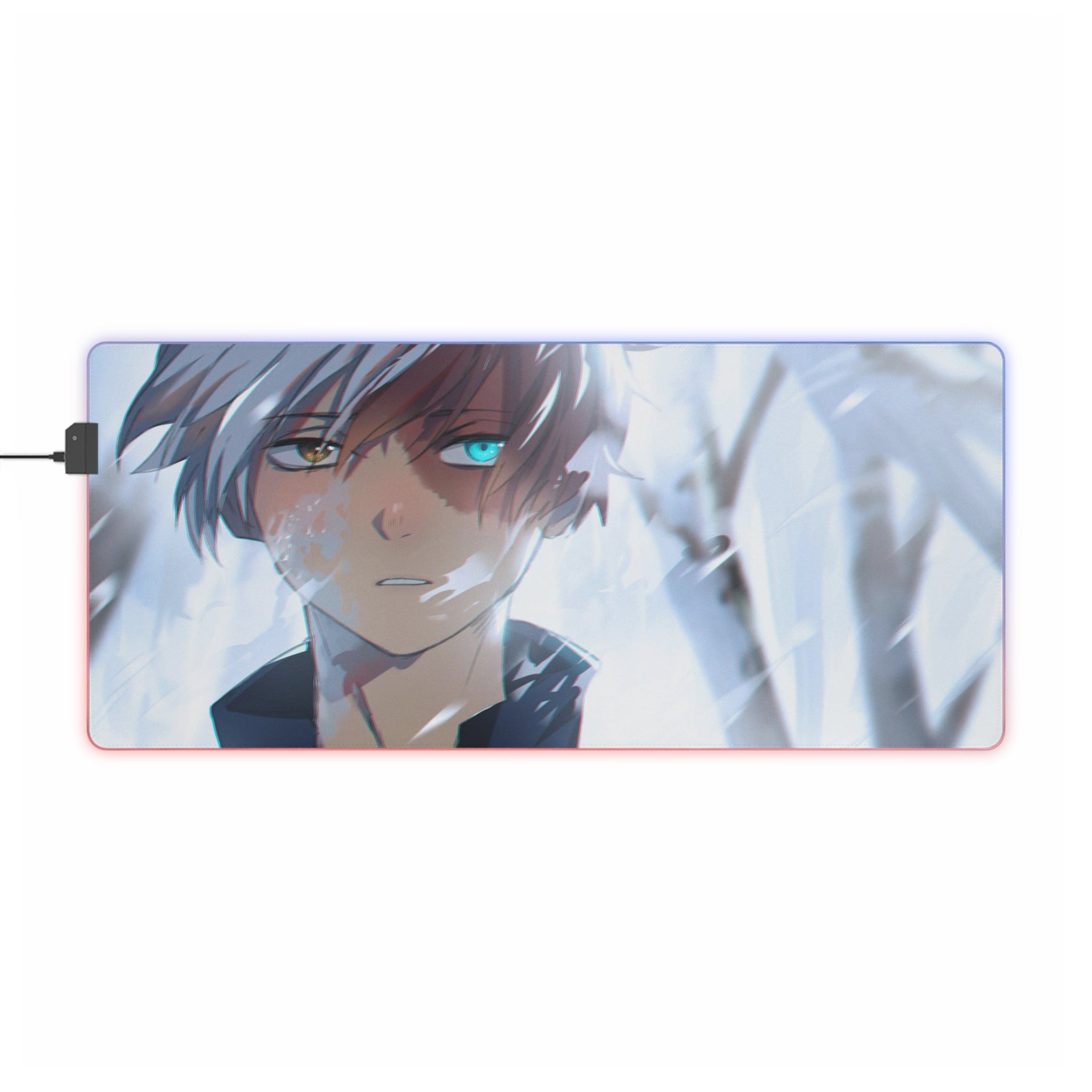 Shoto Todoroki RGB LED Mouse Pad (Desk Mat)
