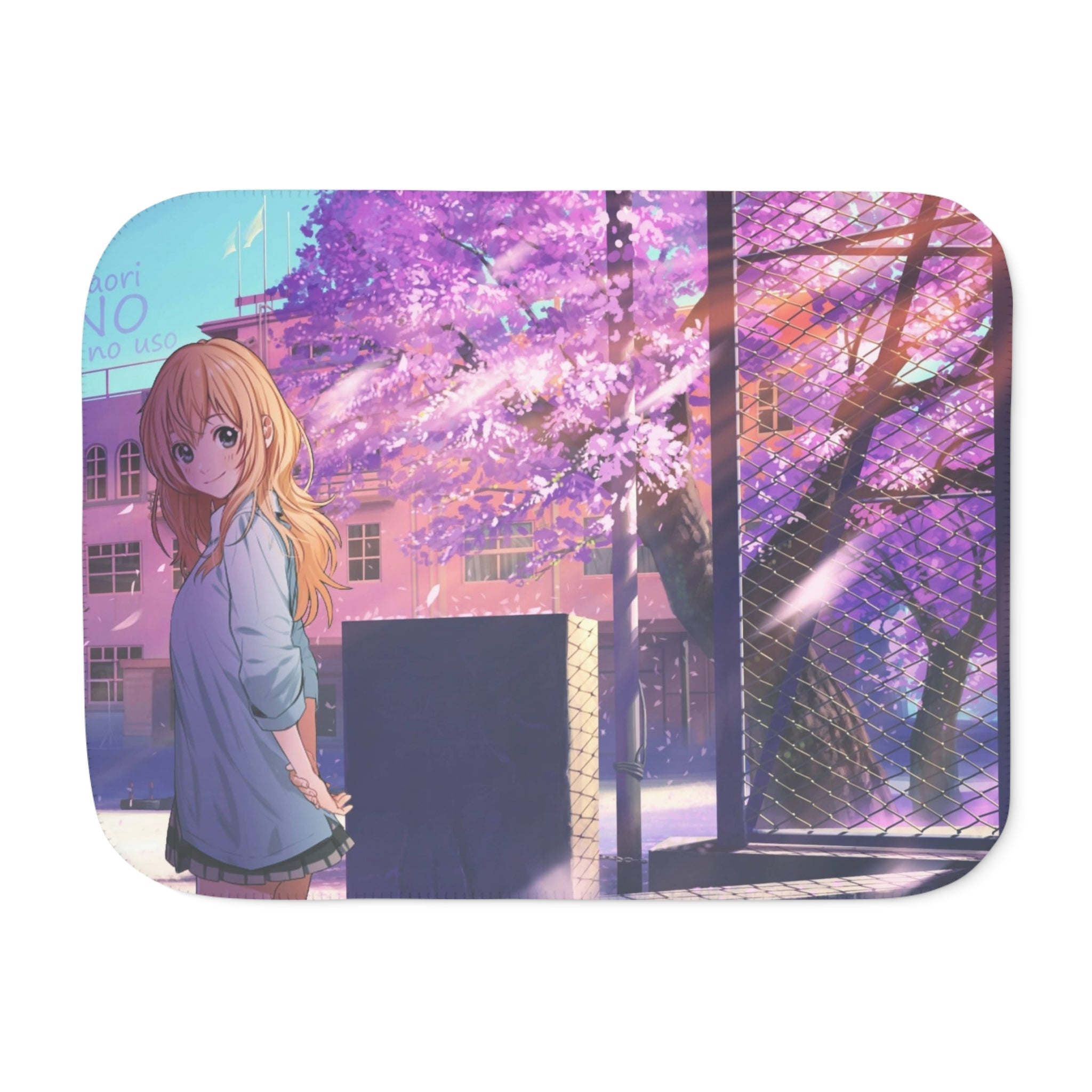 Anime Your Lie in April Sherpa Blanket