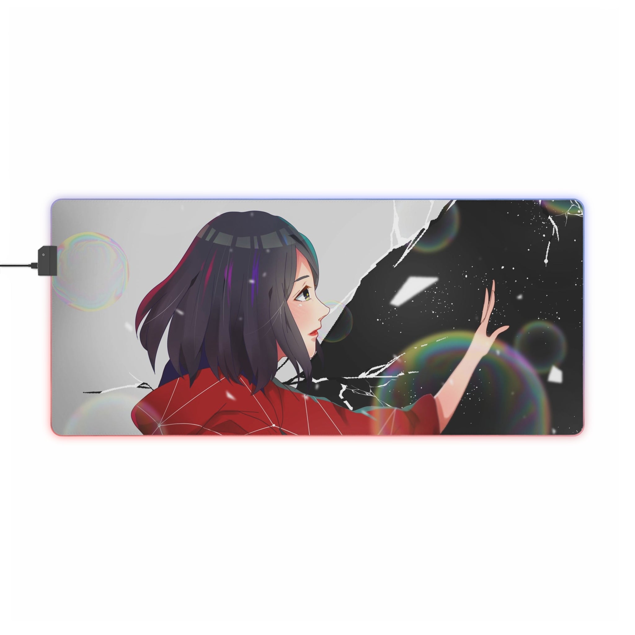 Kuzu No Honkai Hanabi Yasuraoka RGB LED Mouse Pad (Desk Mat)