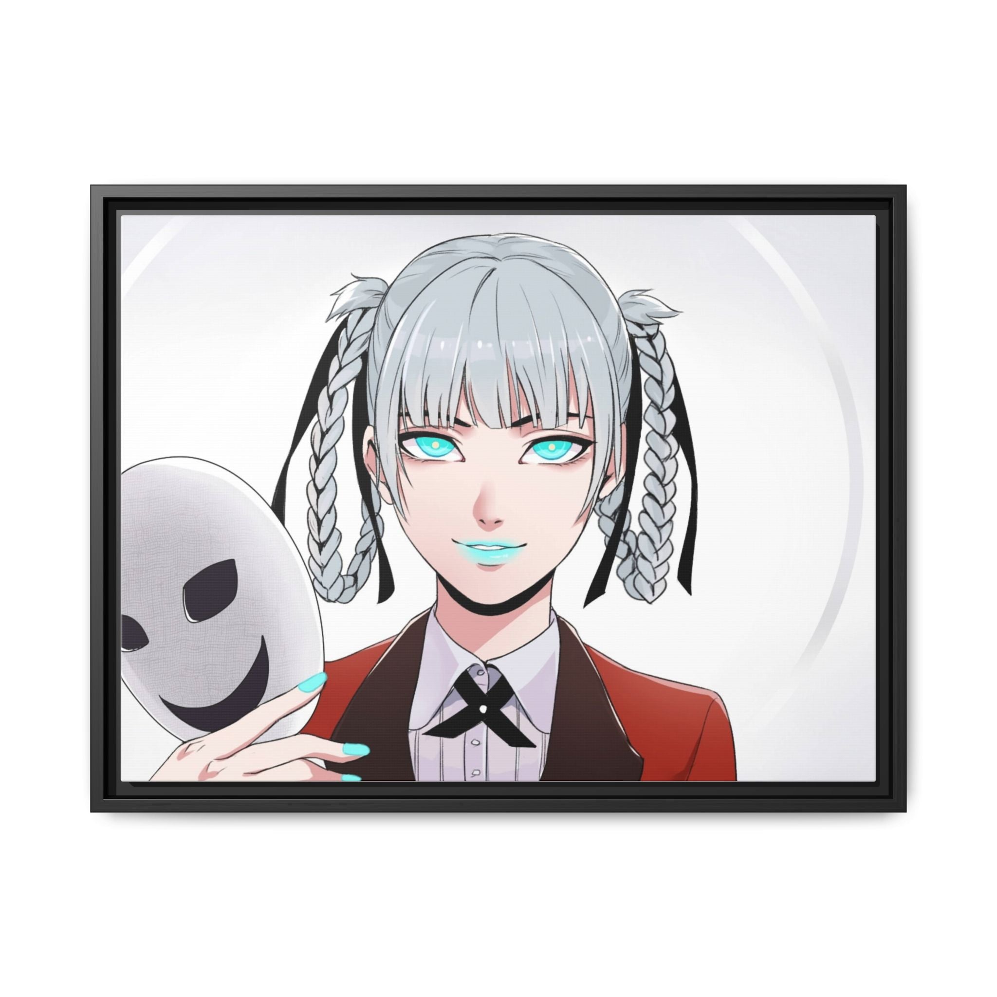 Kakegurui Kirari Momobami Canvas Framed Art Print