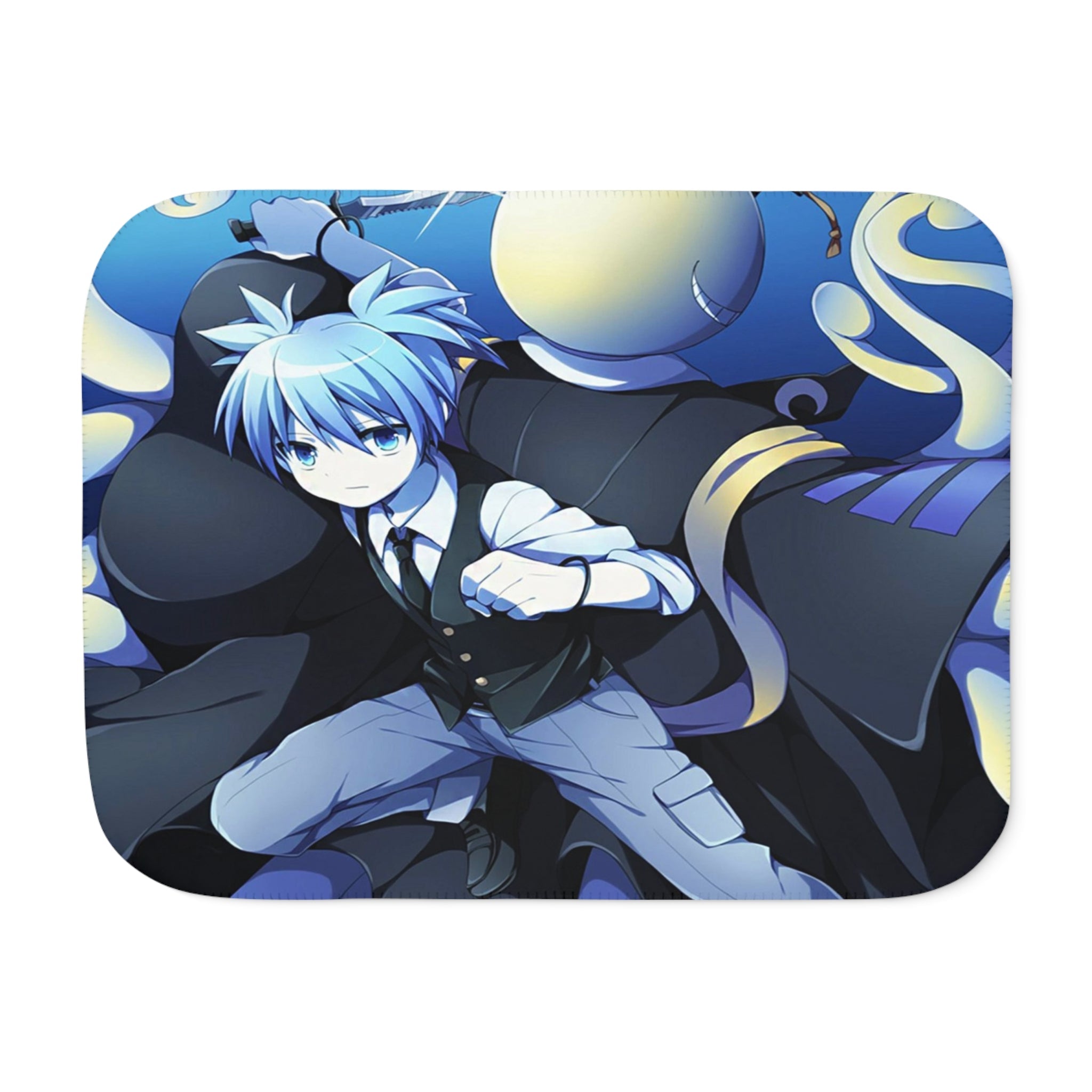 Nagisa Shiota and Koro-sensei Sherpa Blanket