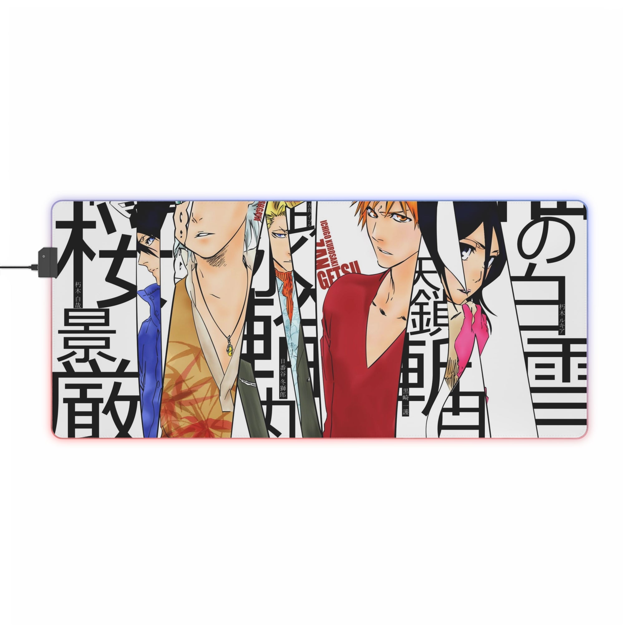 Bleach Ichigo Kurosaki, Rukia Kuchiki RGB LED Mouse Pad (Desk Mat)